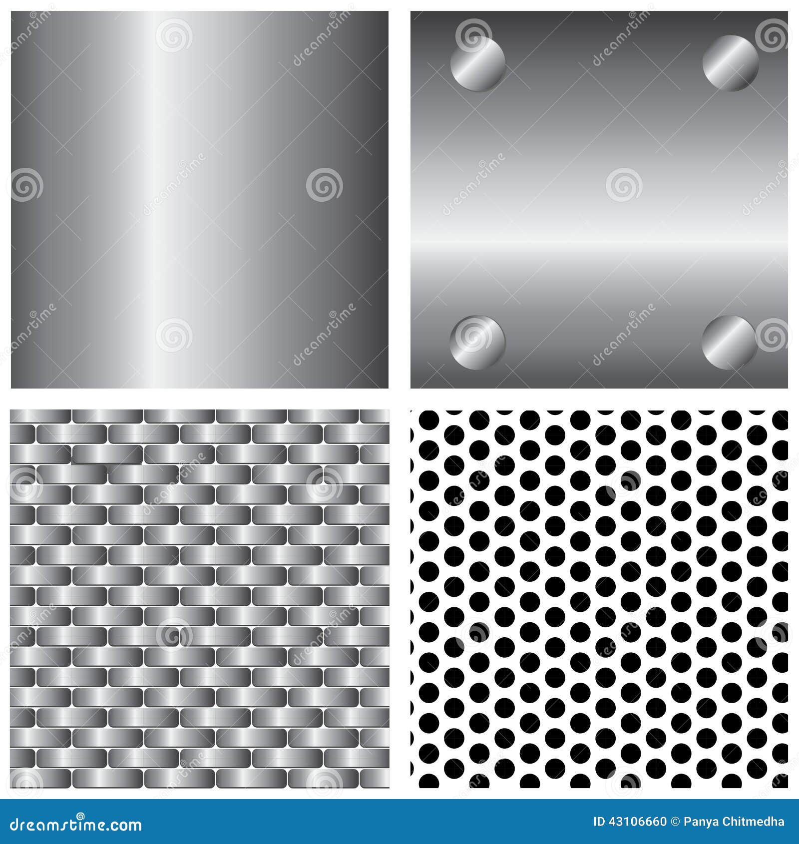 Seamless metal texture stock vector. Illustration of alloy - 43106660
