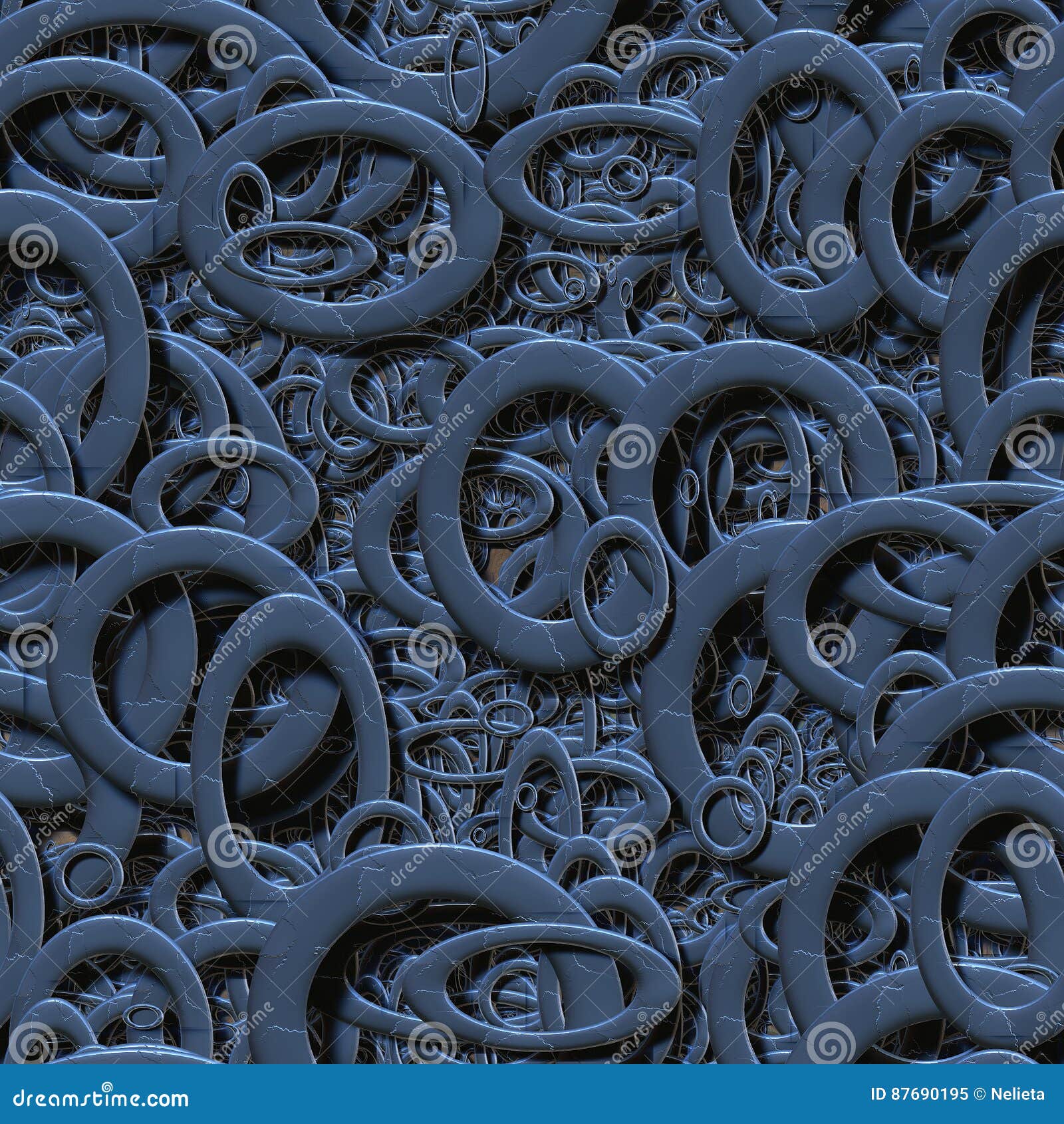 Seamless metallic rings stock illustration. Illustration of circles ...