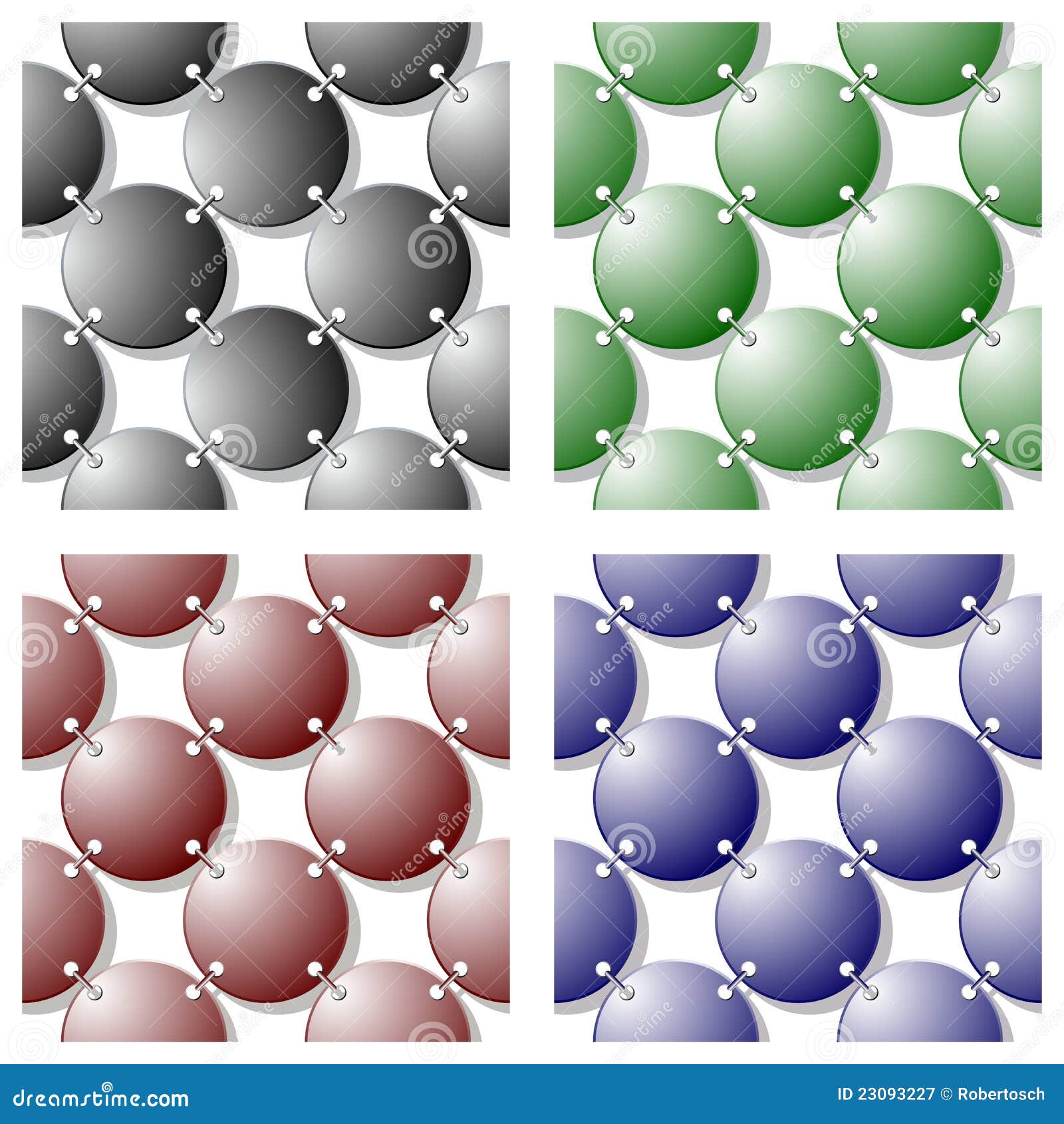 Seamless Metallic Rings Texture Stock Vector - Illustration of ornament ...