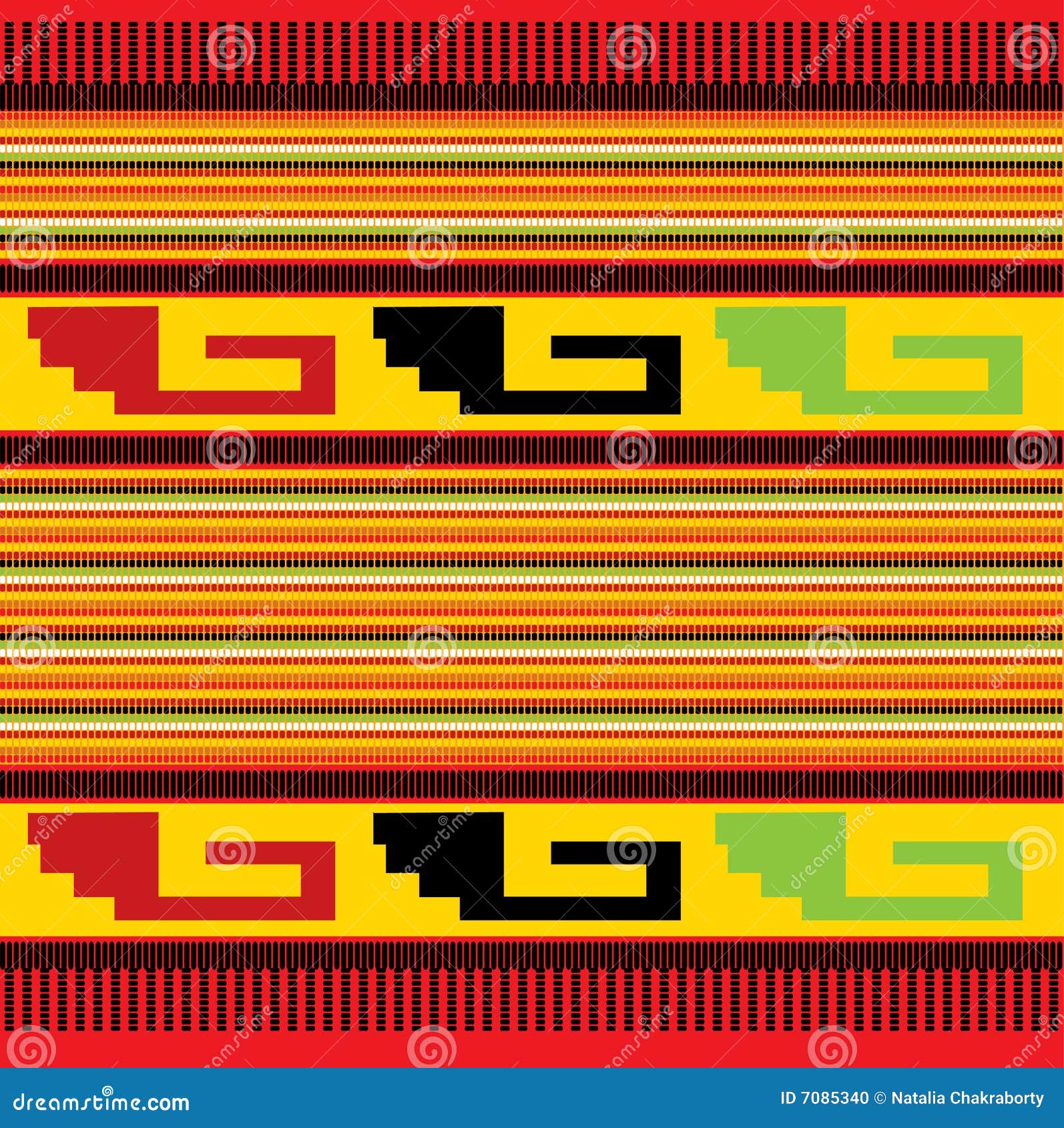Seamless mexican pattern stock vector. Illustration of bright - 7085340