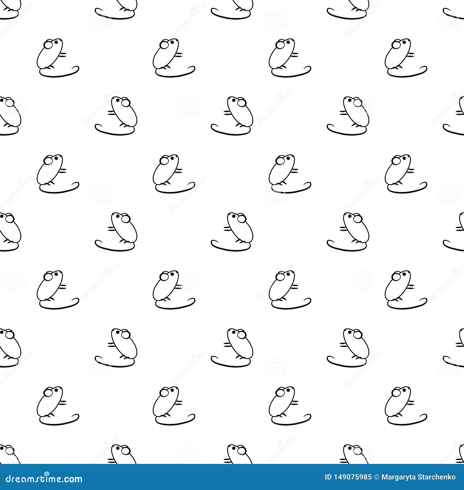 Seamless mice pattern stock vector. Illustration of pattern - 149075985