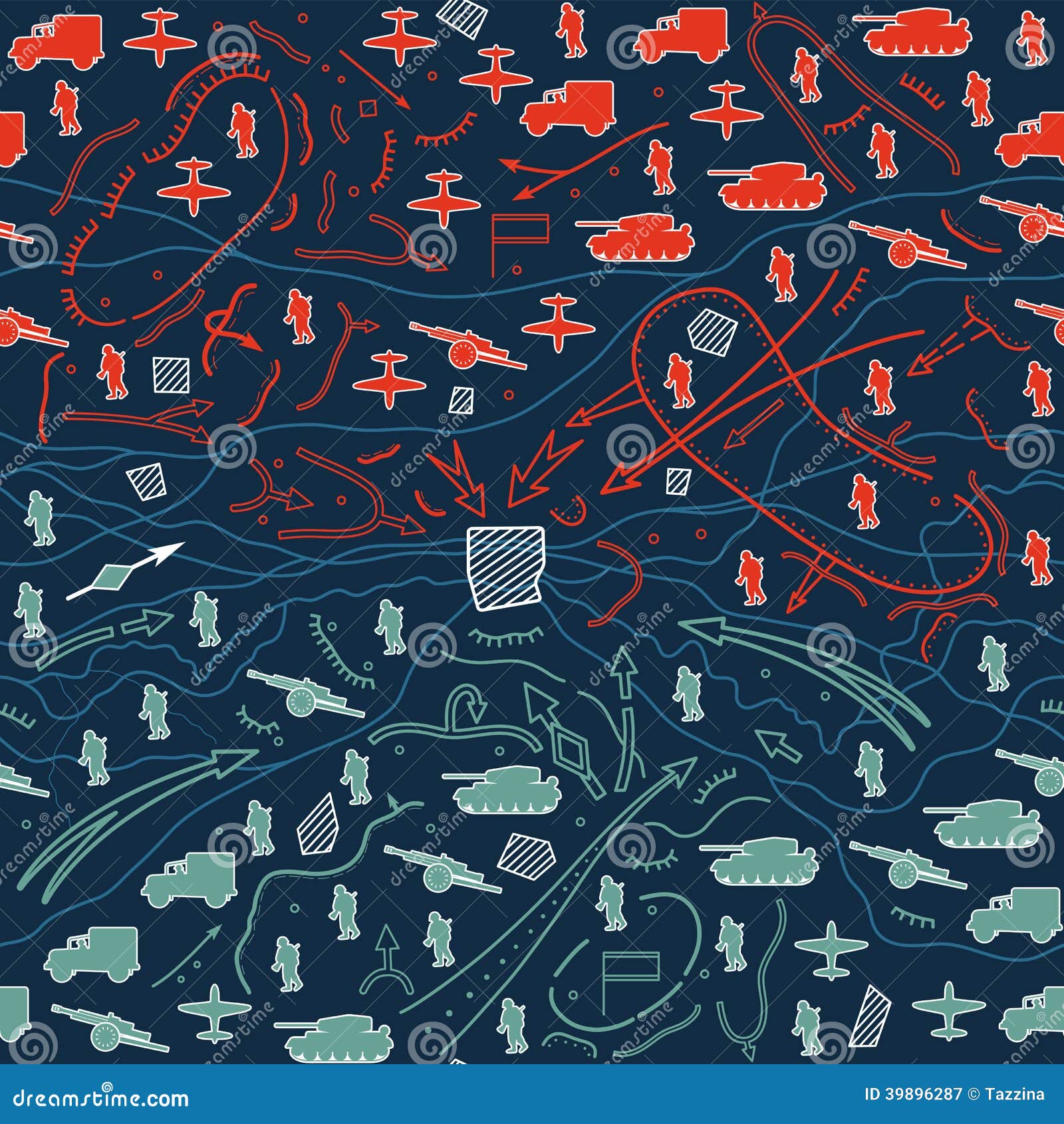 Seamless Military Pattern 07 Stock Vector - Illustration of armed ...