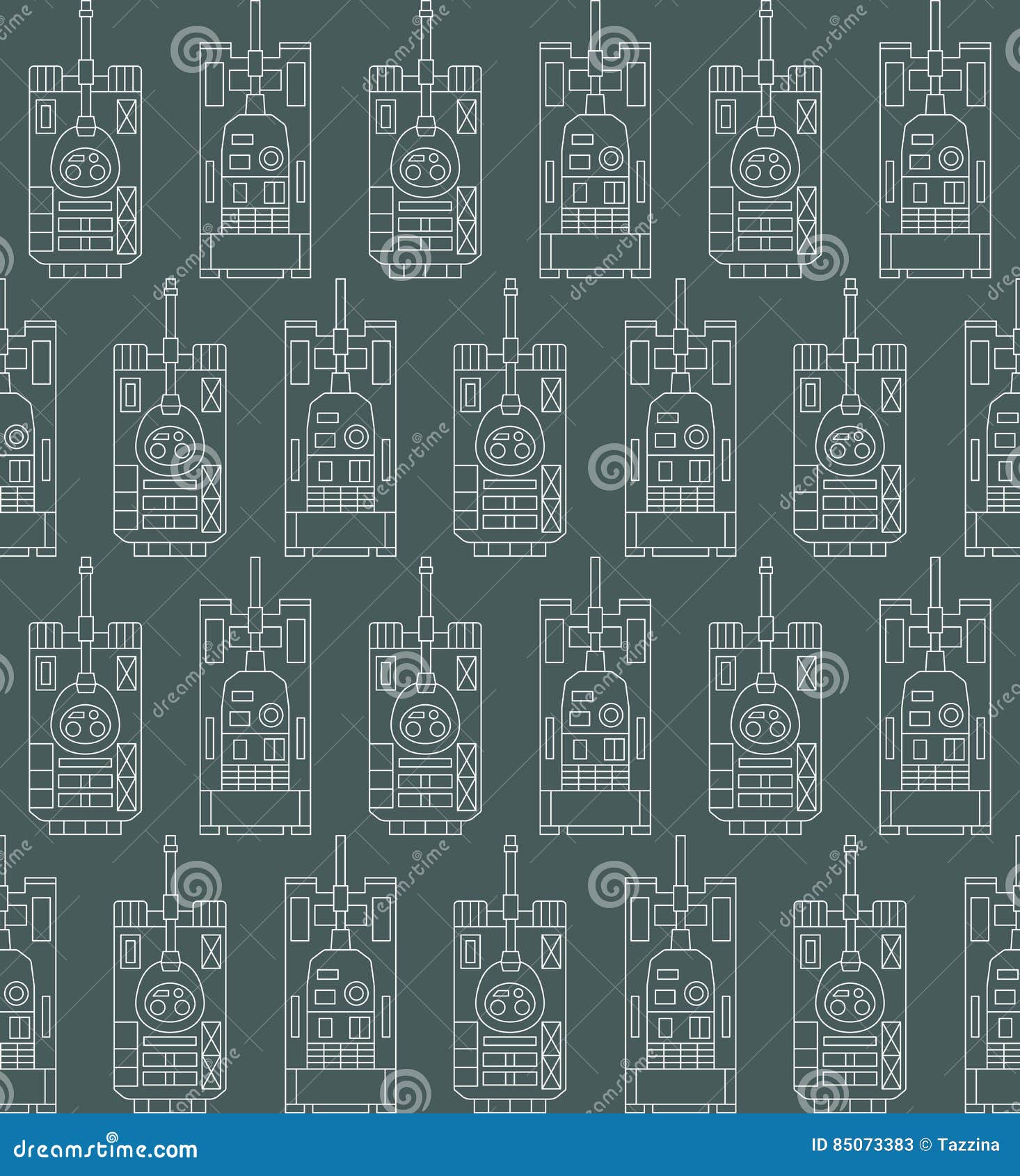 Seamless Military Pattern with Tanks Stock Vector - Illustration of ...