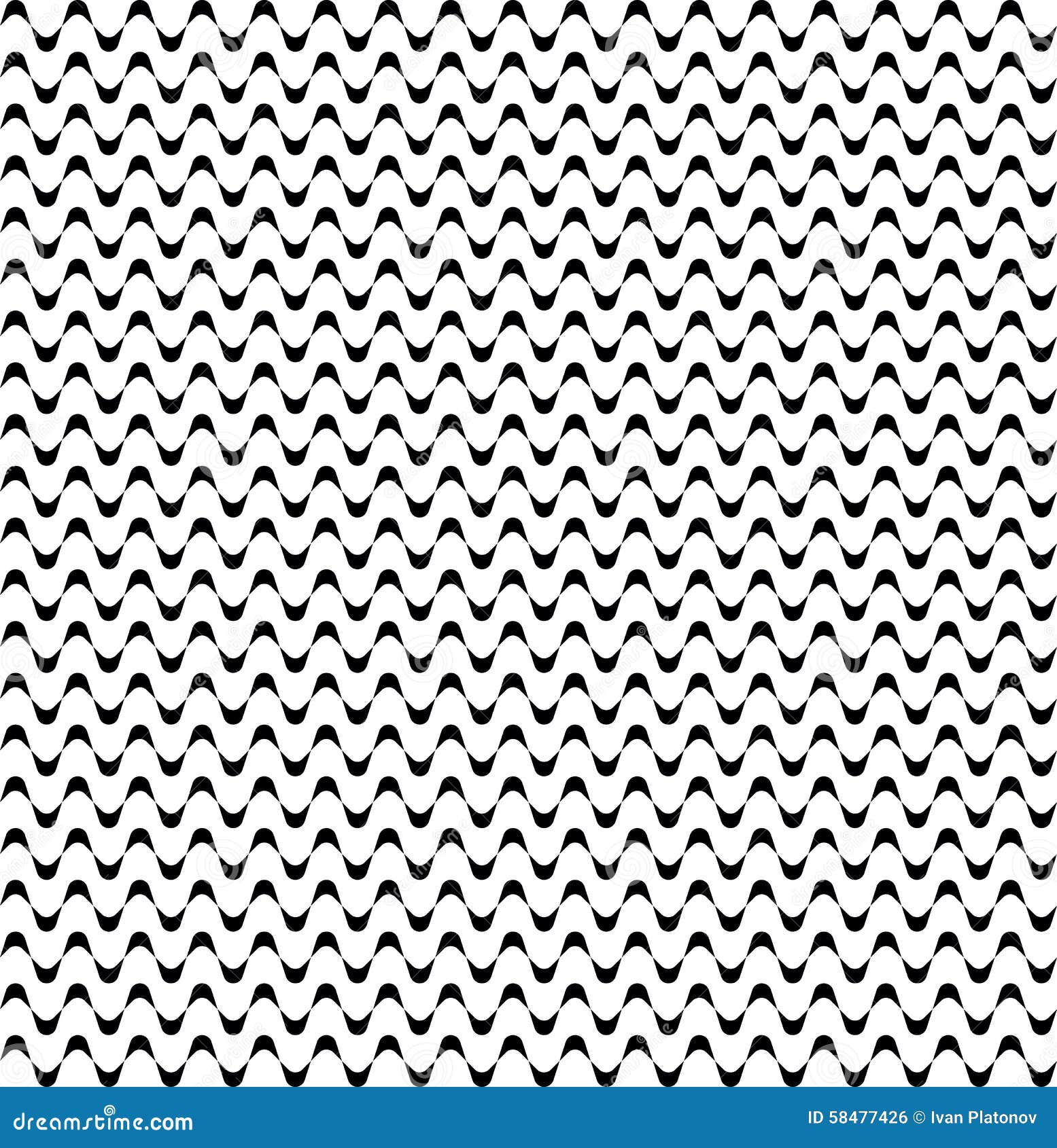 Seamless Minimalistic Wave Pattern Stock Vector - Illustration of ...