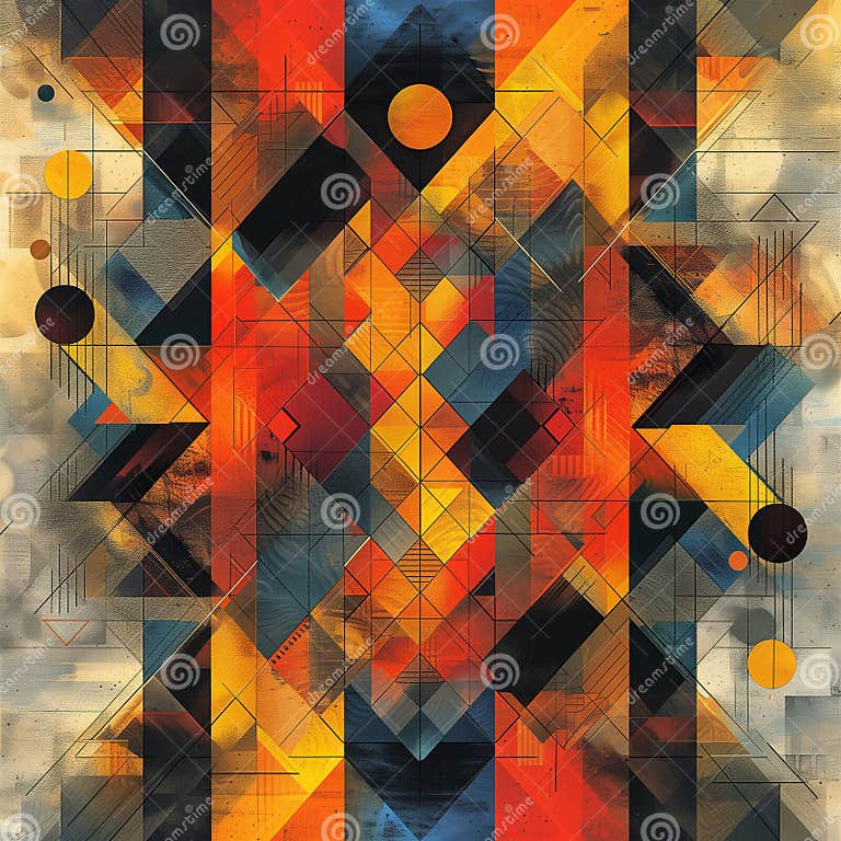 Seamless Modern Abstract Geometric Pattern - Detailed and High ...