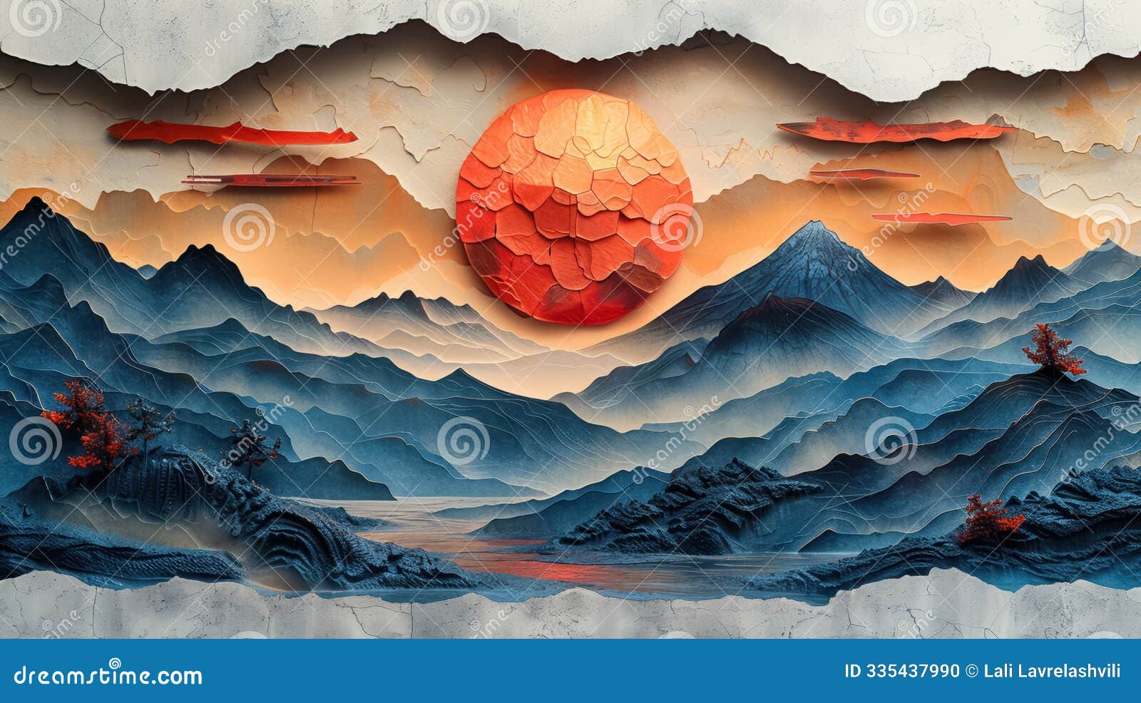 Seamless Modern Japanese Pattern Stock Illustration - Illustration of ...