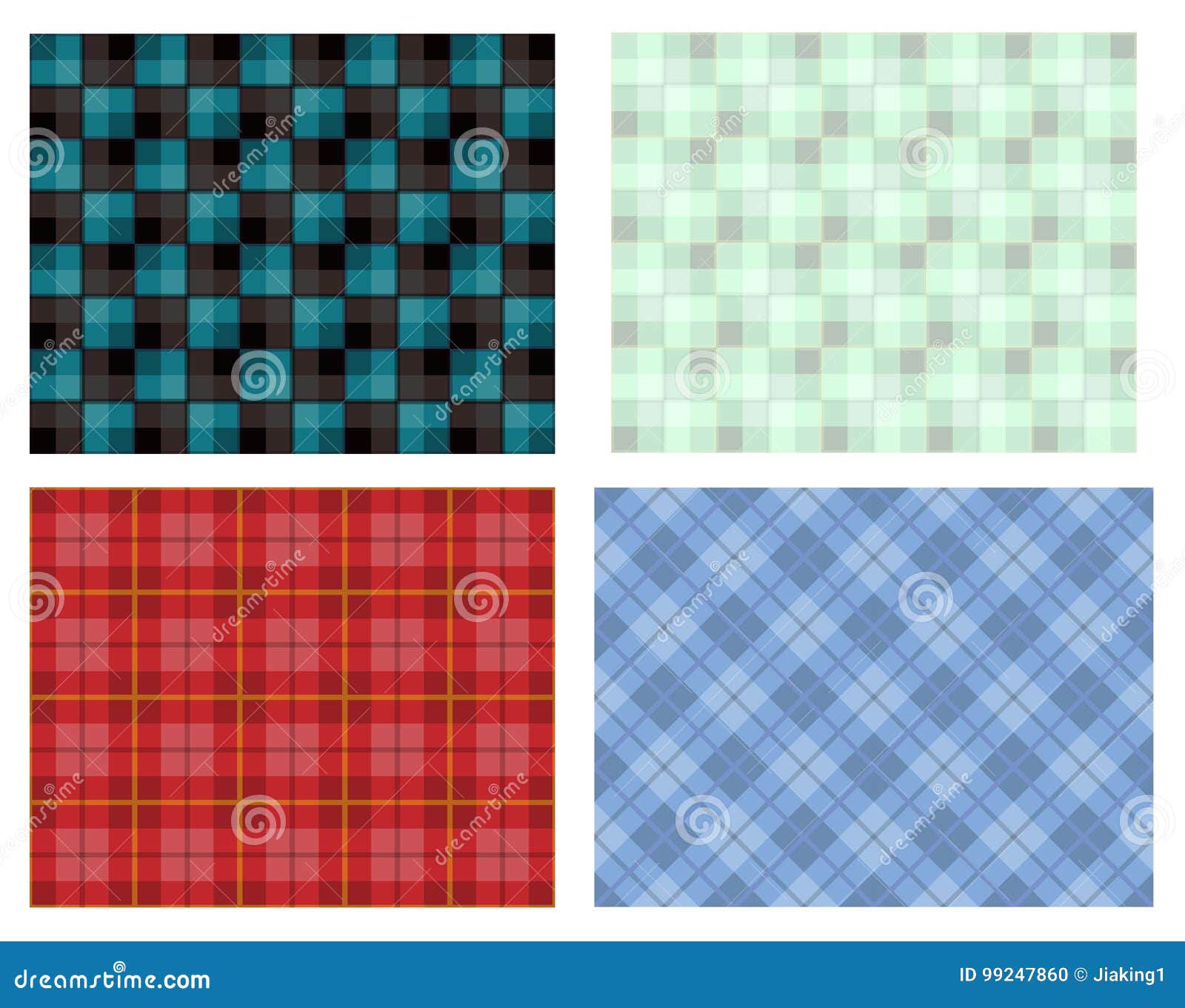 Seamless Modern Lumberjack Pattern, Vector Stock Vector - Illustration ...