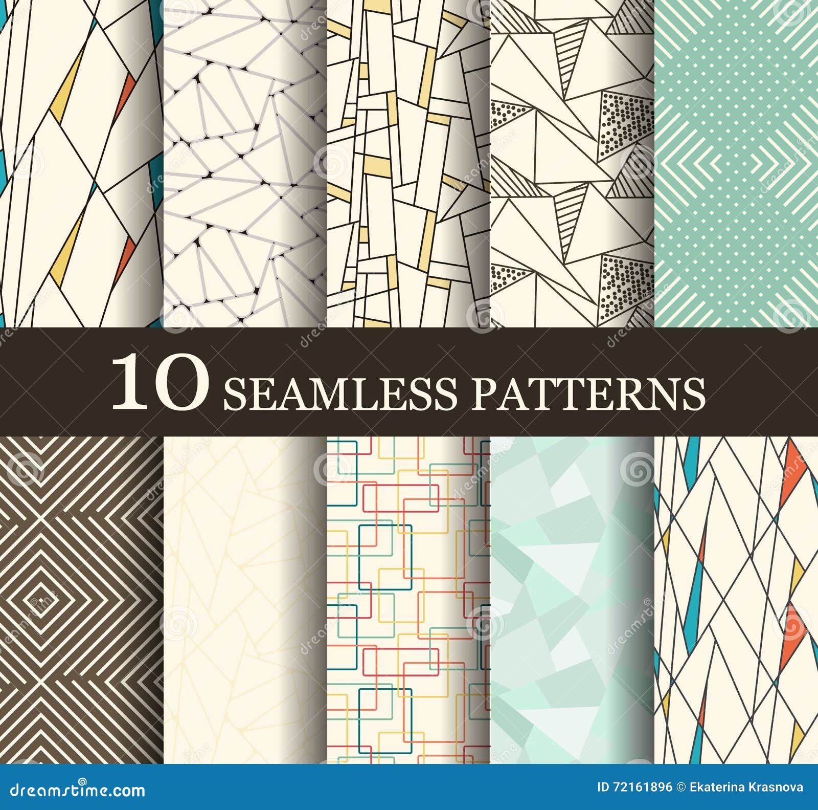 Seamless modern patterns stock vector. Illustration of repeat - 72161896