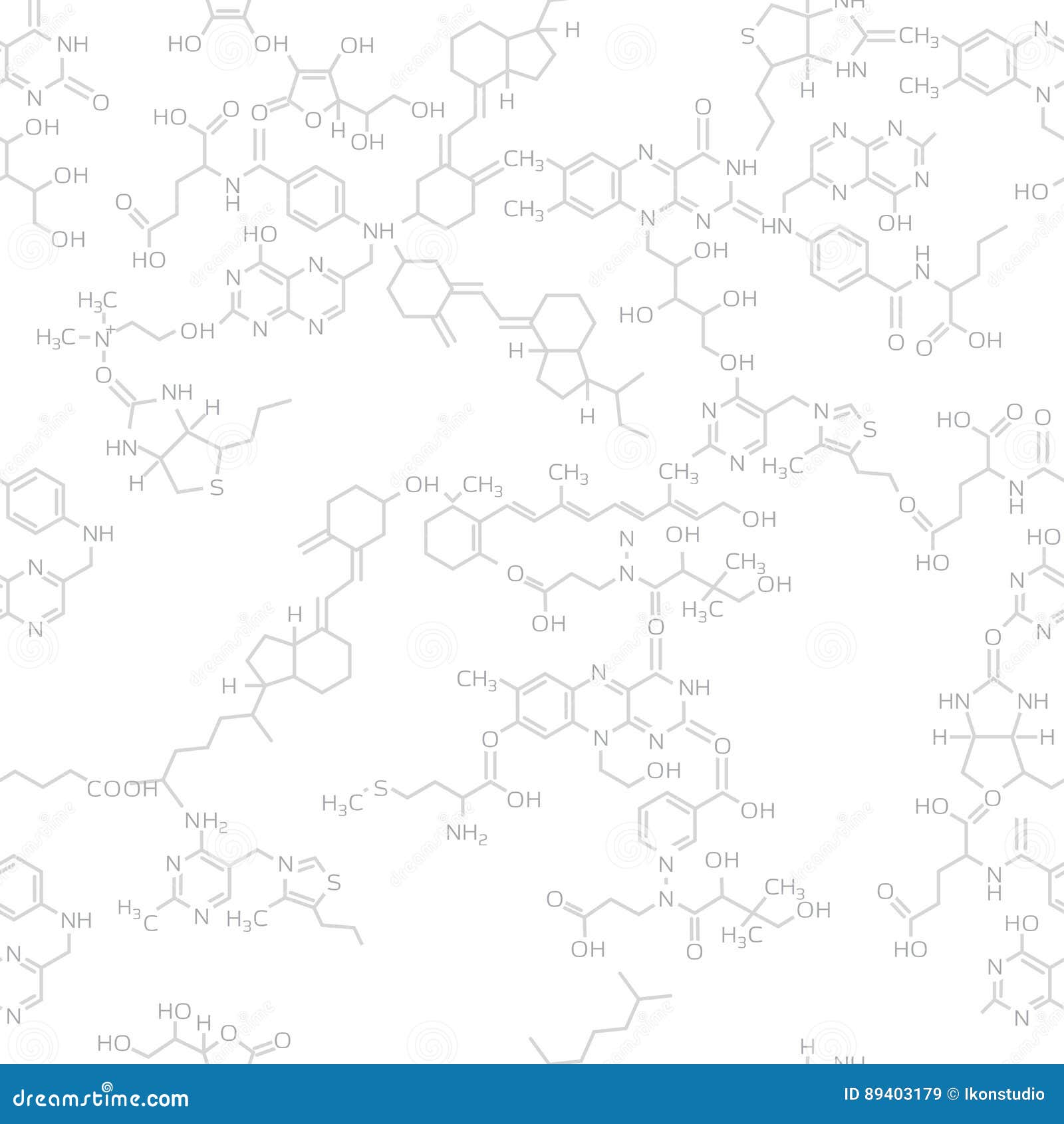 Seamless Molecule Background Stock Vector - Illustration of abstract ...