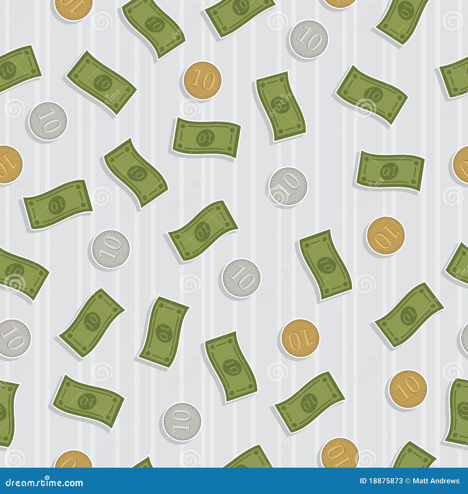 Seamless Money Pattern Stock Photos - Image: 18875873