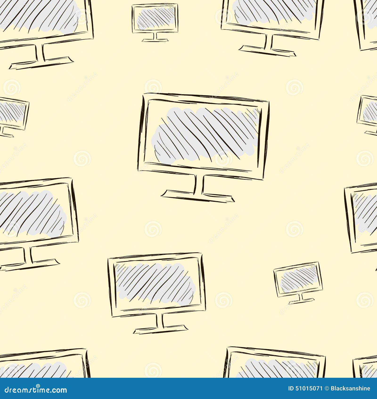 Seamless monitors stock vector. Illustration of light - 51015071