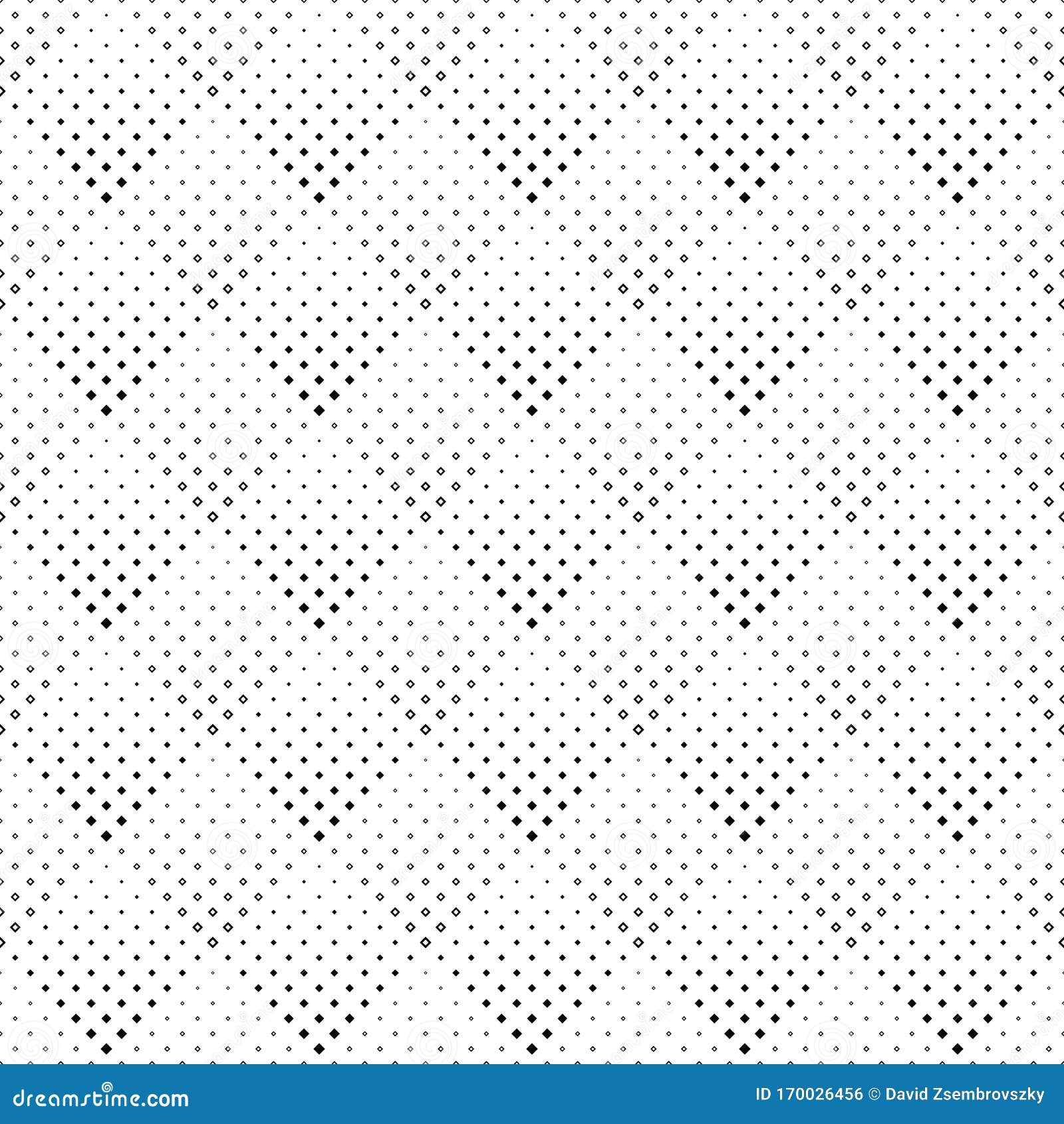 Seamless Monochrome Abstract Diagonal Square Pattern Background Design
