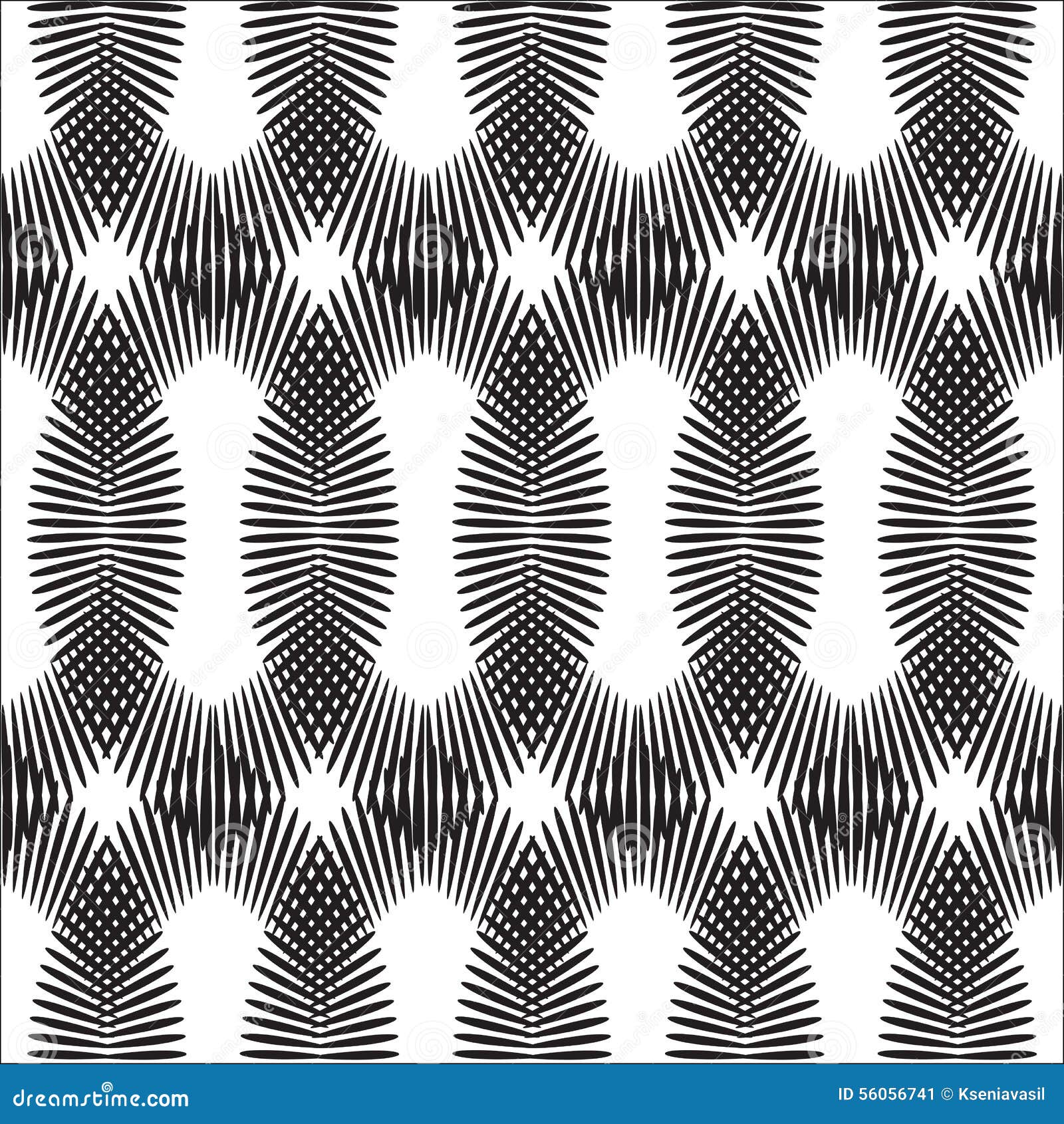 Seamless Monochrome Abstract Patterns Stock Vector - Illustration of ...