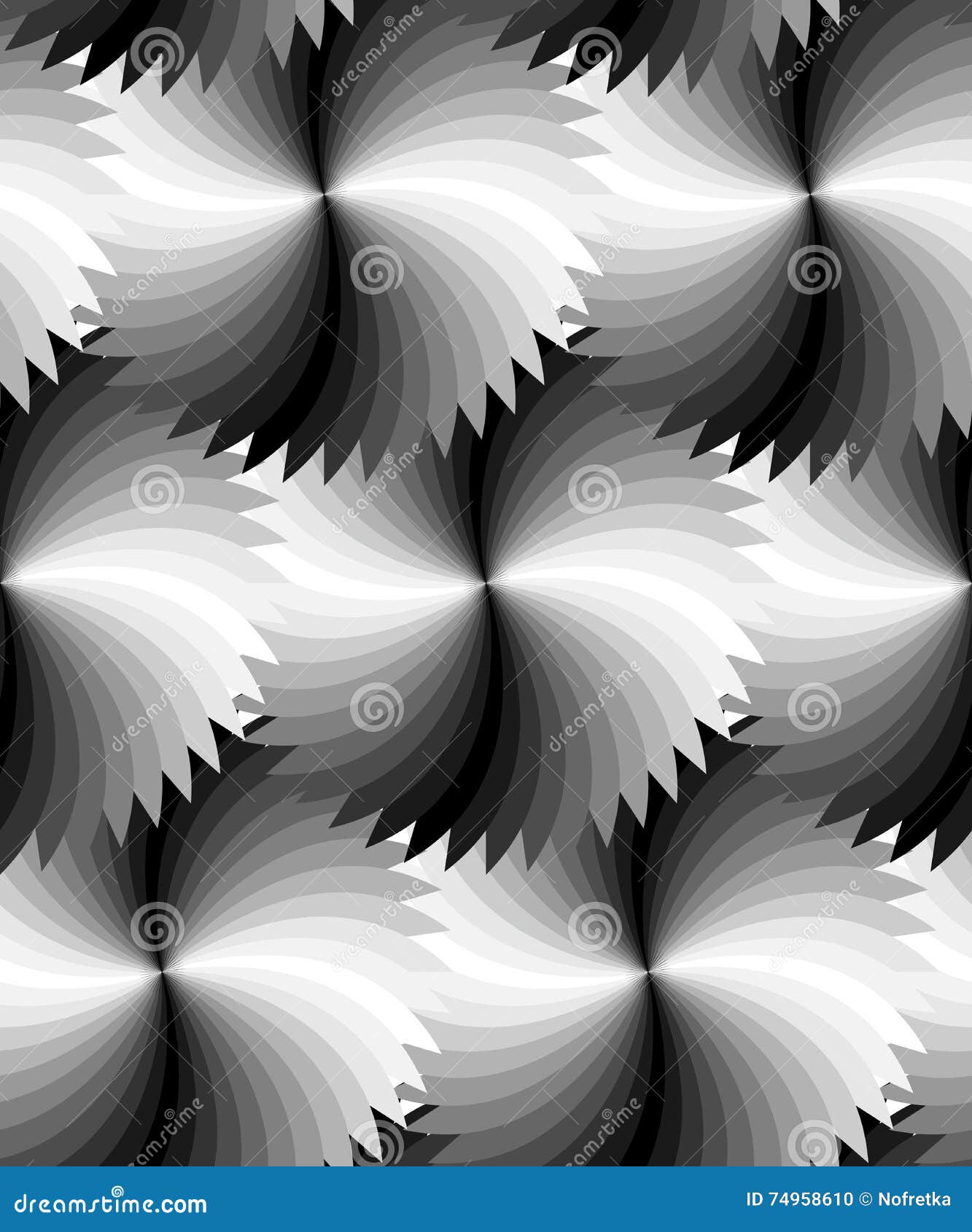 Seamless Monochrome Circles, Geometric Pattern. Suitable for Textile ...