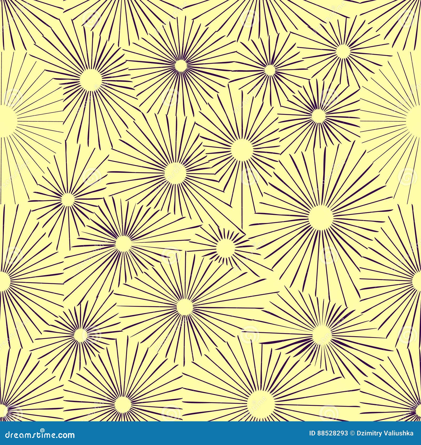 Seamless Monochrome Flower Pattern Stock Vector - Illustration of ...