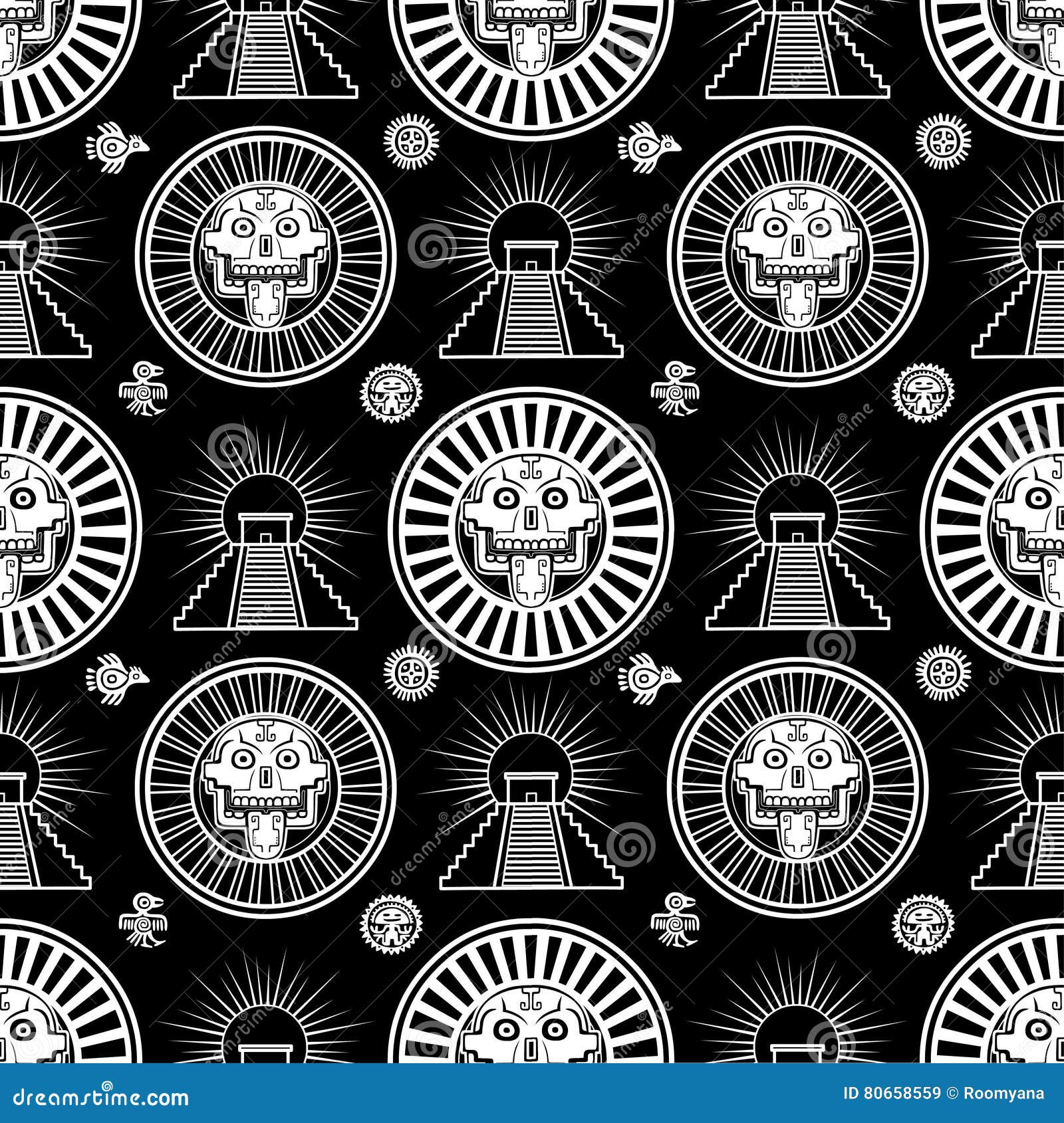 Seamless Monochrome Pattern from Decorative Elements Based on Motives ...