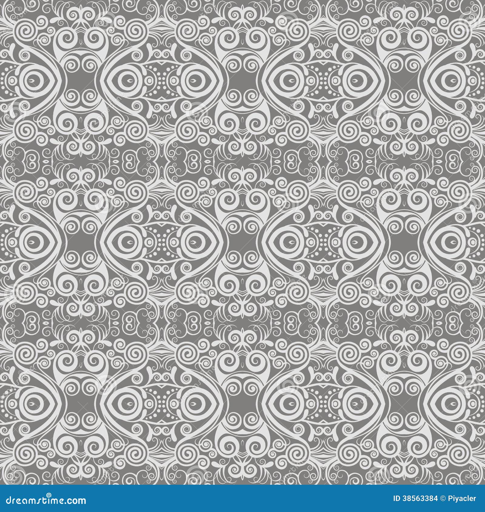 Seamless Monochrome Pattern Stock Vector - Illustration of wallpaper ...