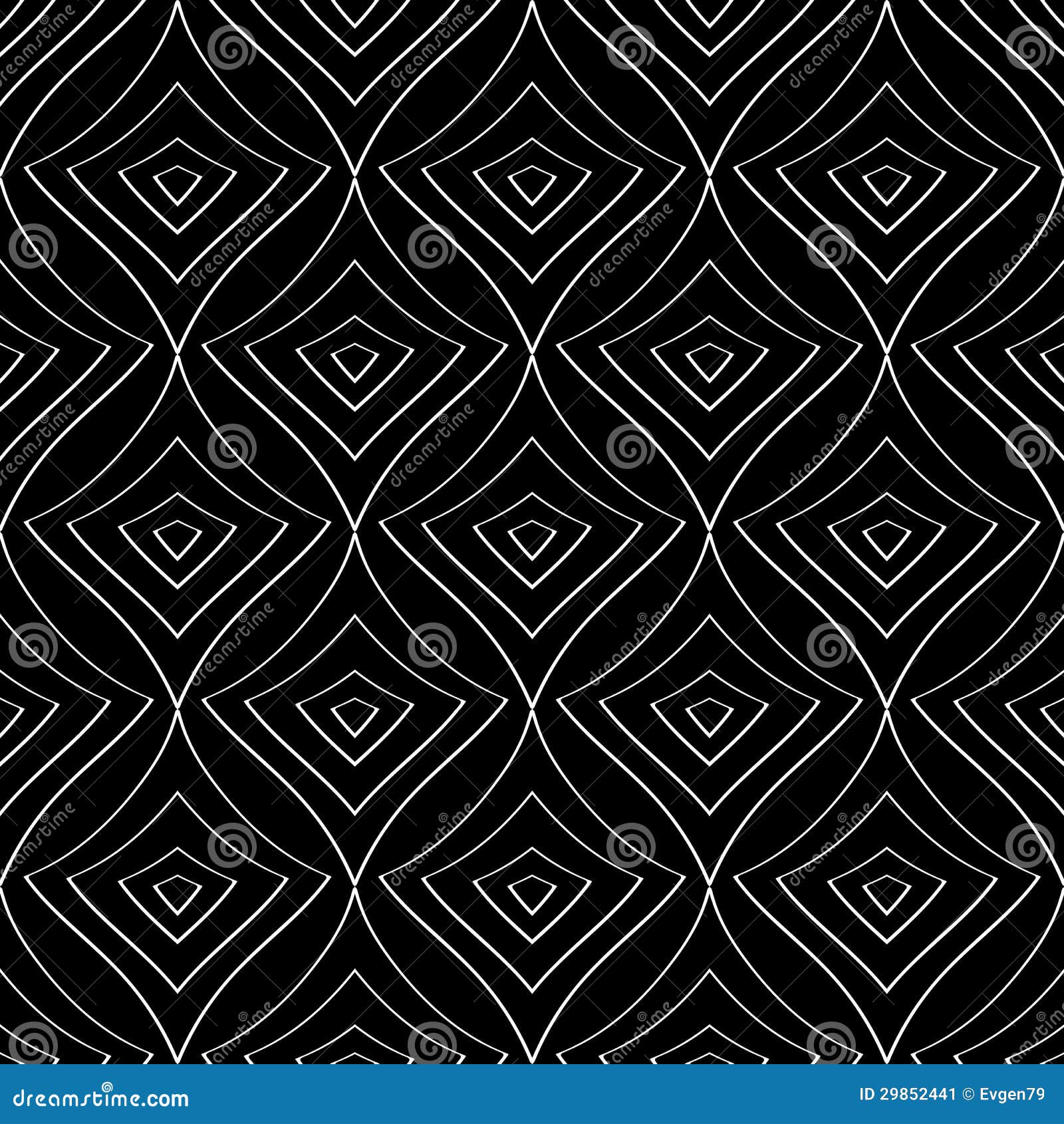 Seamless Monochrome Pattern 15 Stock Vector - Illustration of black ...