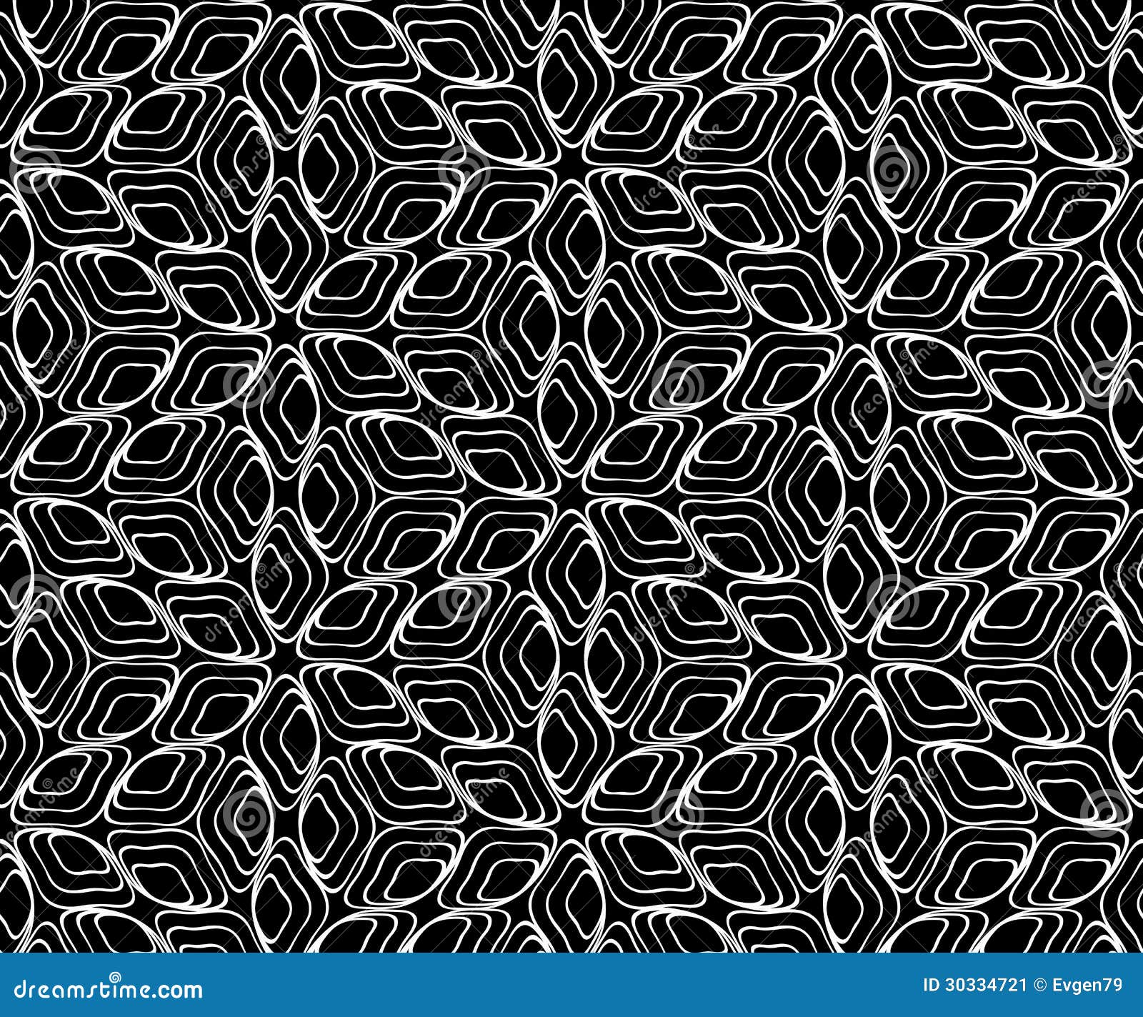 Seamless Monochrome Pattern 20 Stock Vector - Illustration of paintings ...