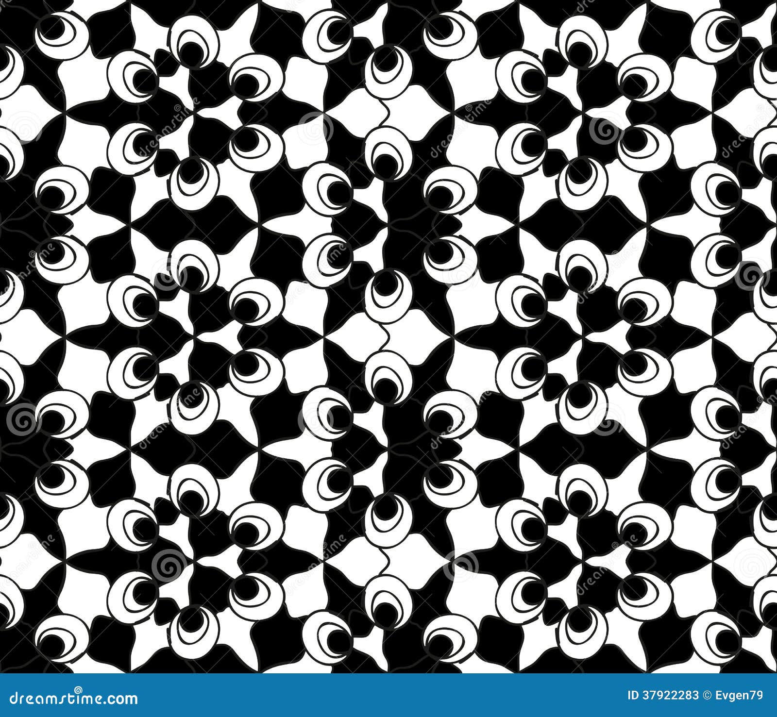 Seamless Monochrome Pattern 12 Stock Vector - Illustration of computer ...