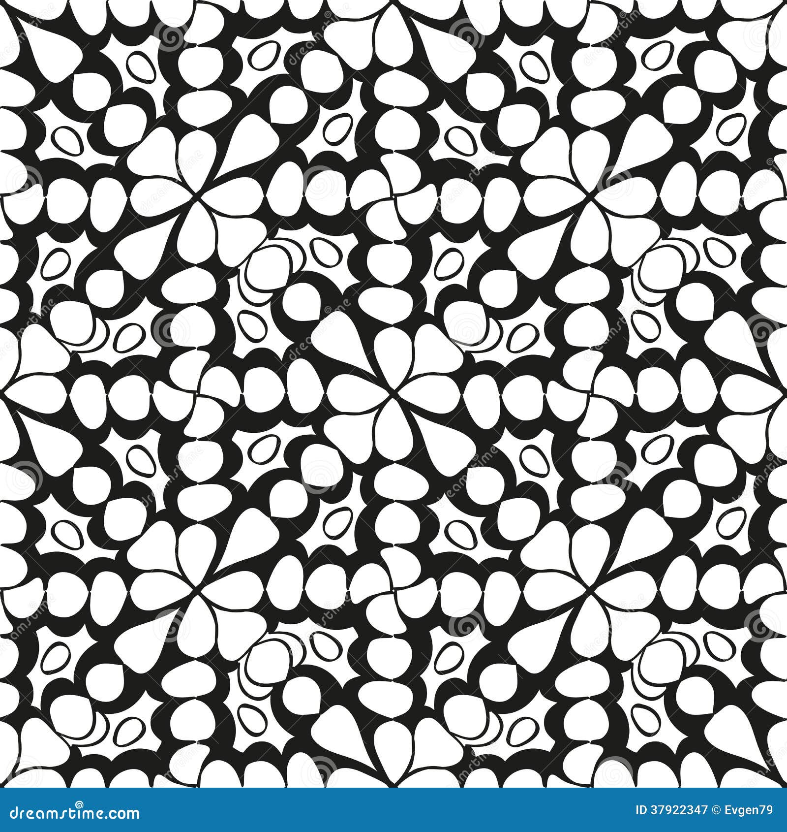 Seamless Monochrome Pattern 7 Stock Vector - Illustration of abstract ...