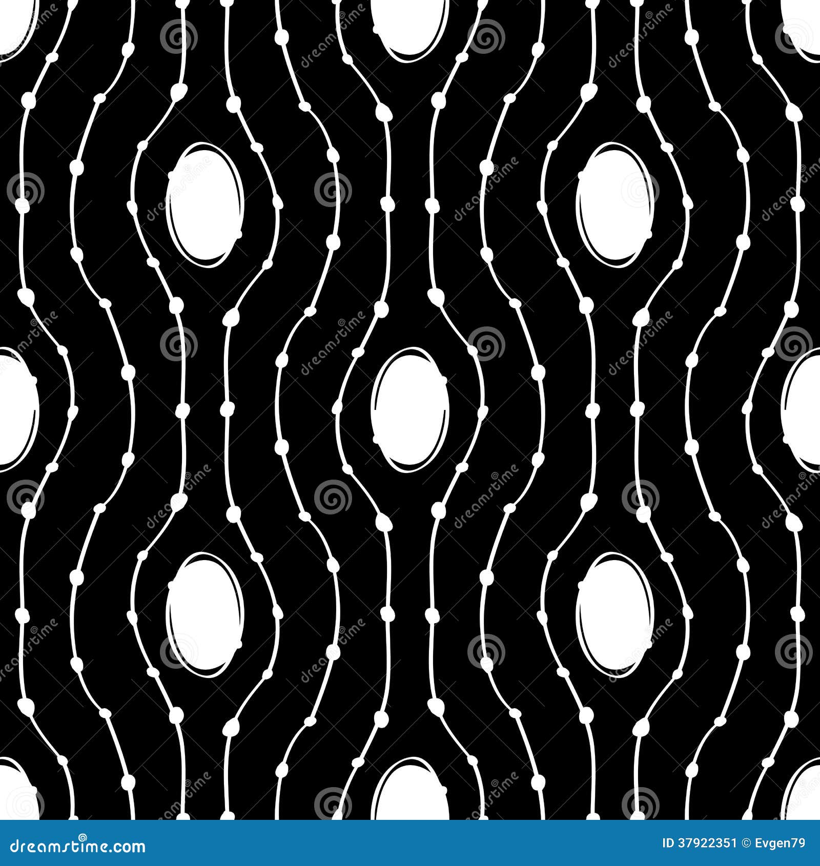 Seamless Monochrome Pattern 9 Stock Vector - Illustration of element ...