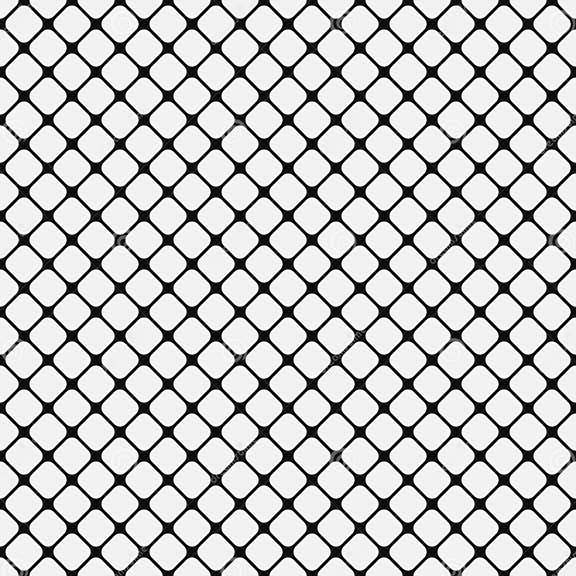 Seamless Monochrome Rounded Squares Pattern Stock Vector - Illustration ...