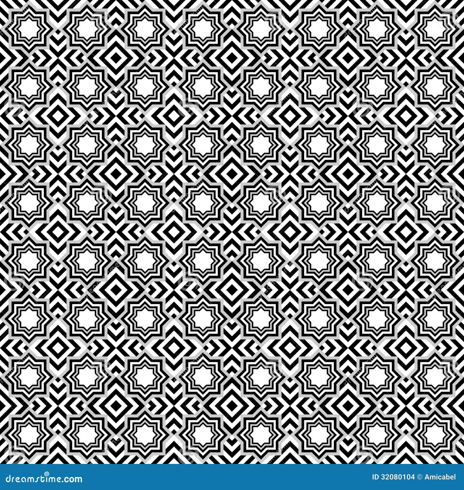 Seamless Monochrome Texture Stock Vector - Illustration of stylish ...