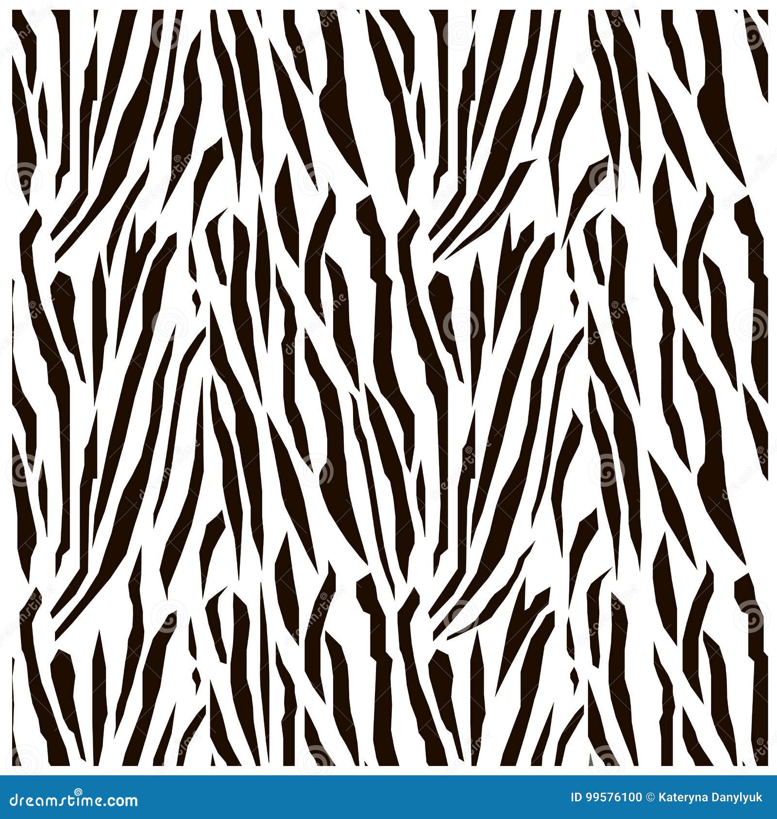 Seamless Monochrome Tiger Skin Texture Stock Vector - Illustration of ...
