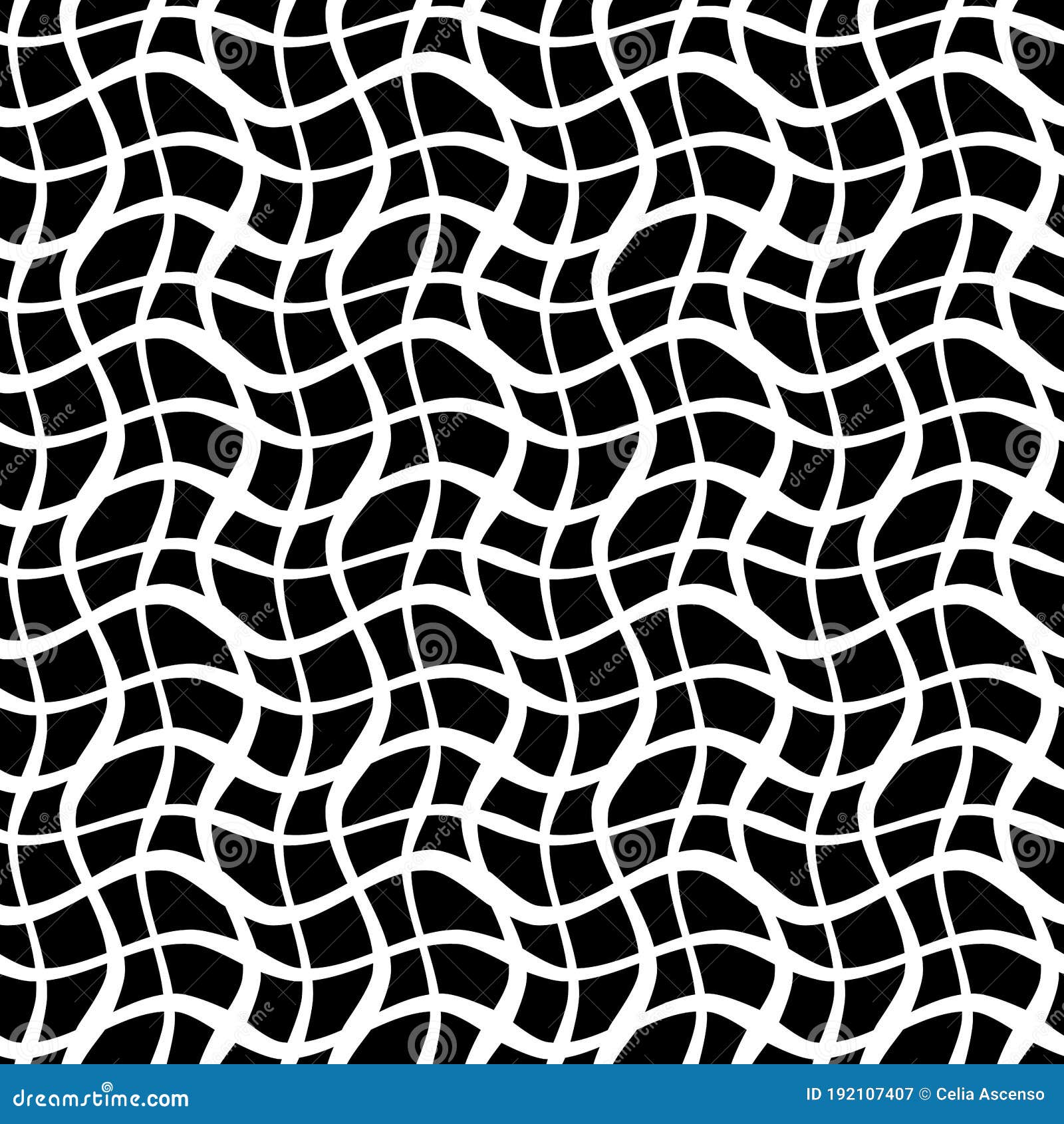 Waving Graphical Squares Seamless Pattern Stock Illustration ...