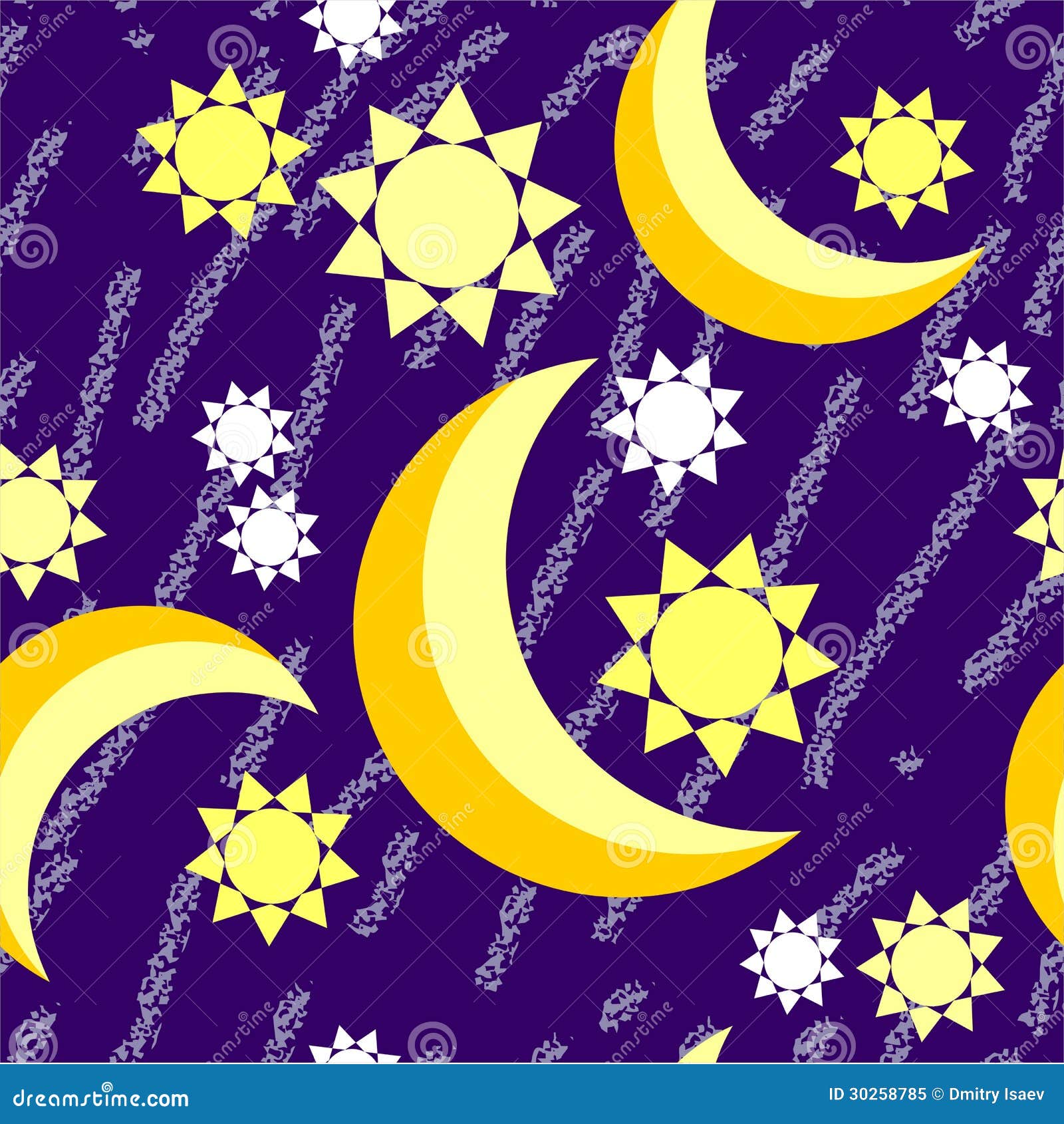 Seamless Moon Night Grunge Texture 539 Stock Vector - Illustration of ...