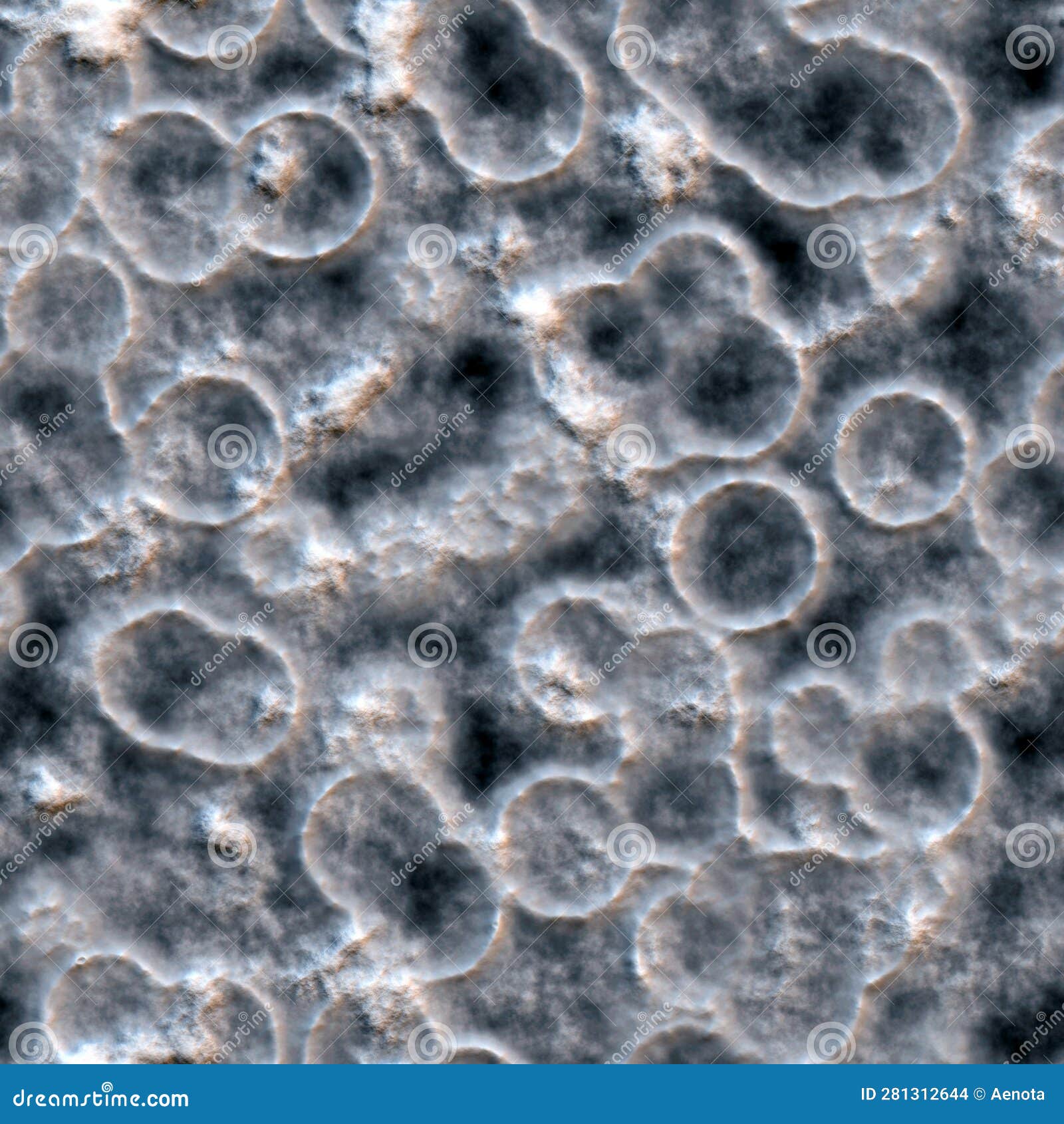 Seamless Moon Surface Pattern Stock Illustration - Illustration of ...