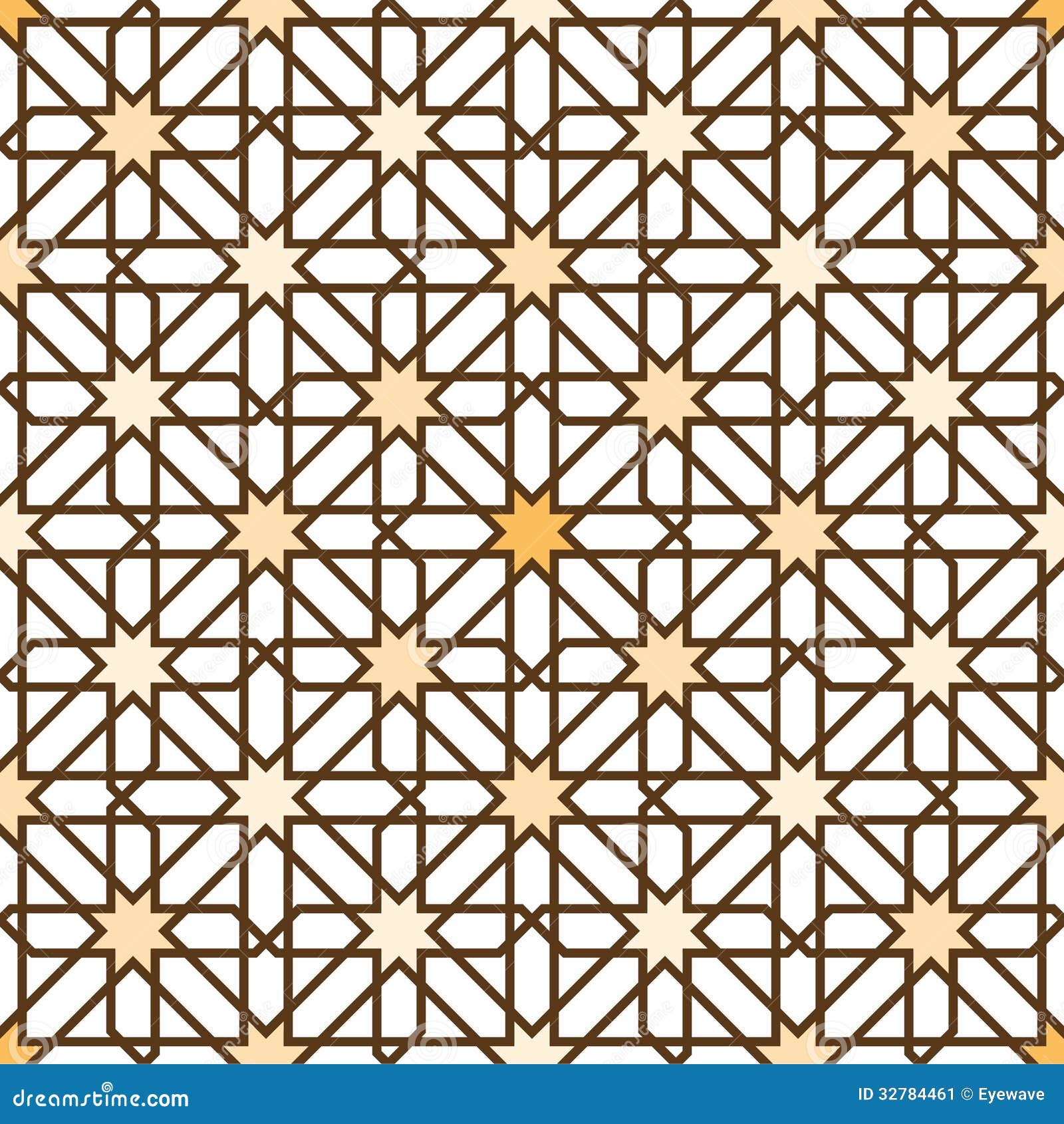 Seamless Moorish Star Pattern Background Stock Vector - Illustration of ...