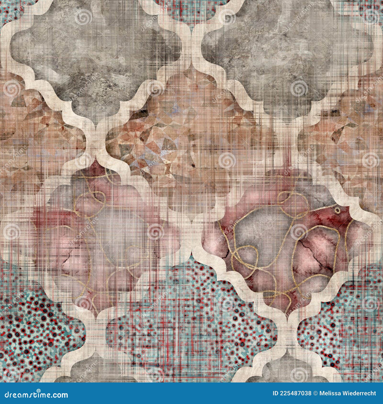 Seamless Moroccan Inspired Highly Textured Pattern for Surface Print ...