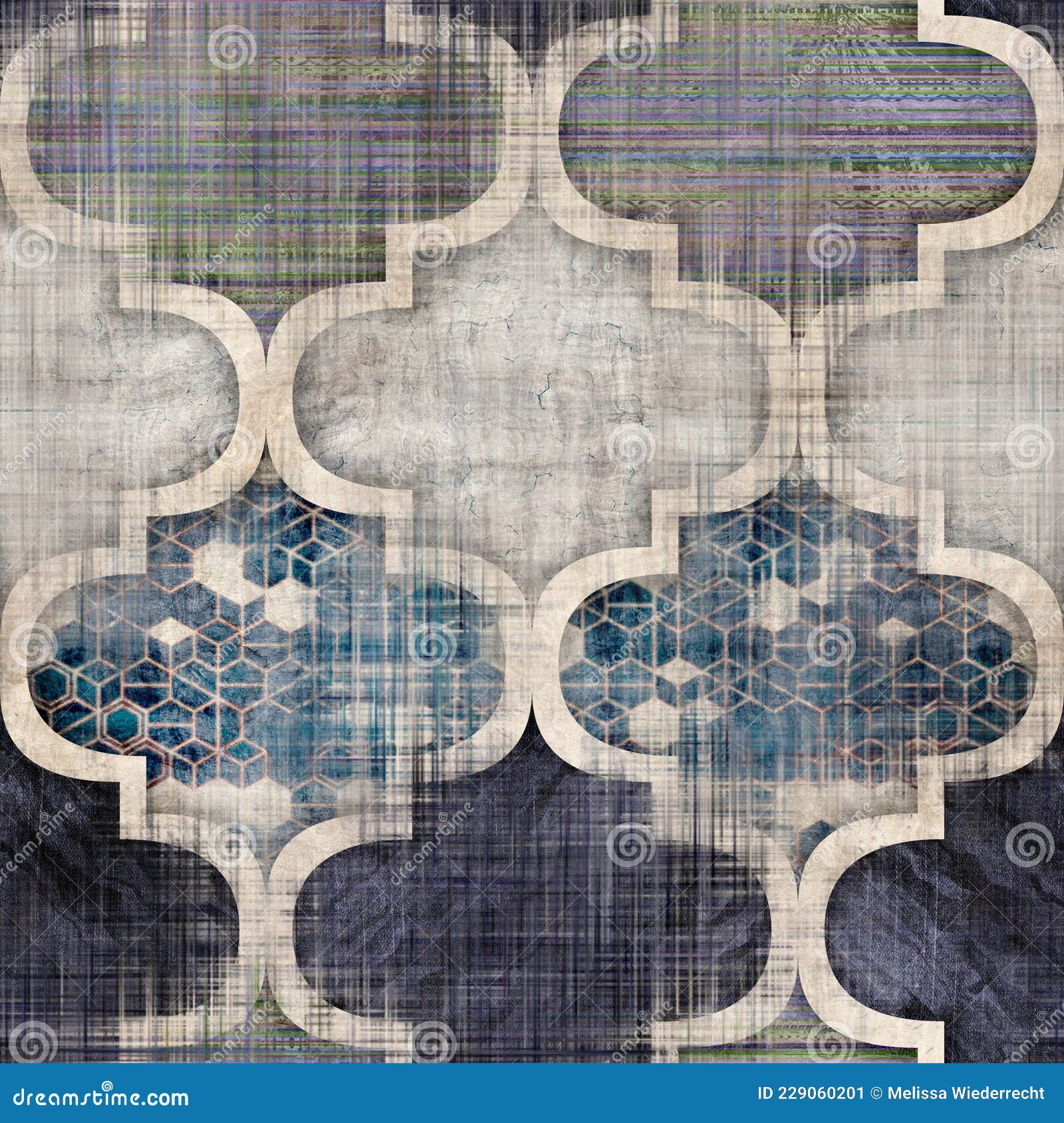 Seamless Moroccan Inspired Highly Textured Pattern for Surface Print ...