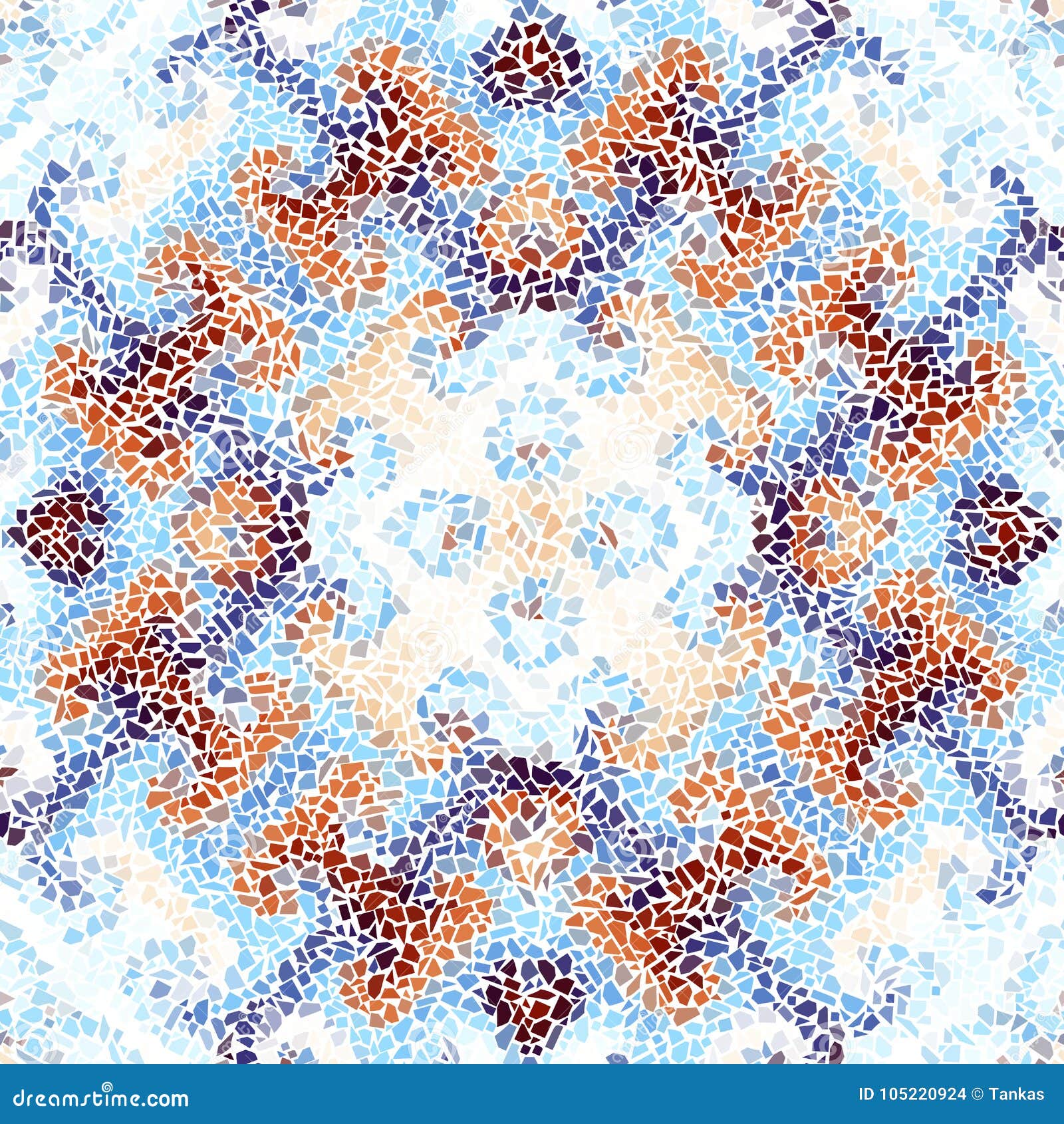 Seamless Mosaic Art Pattern Stock Vector - Illustration of background ...