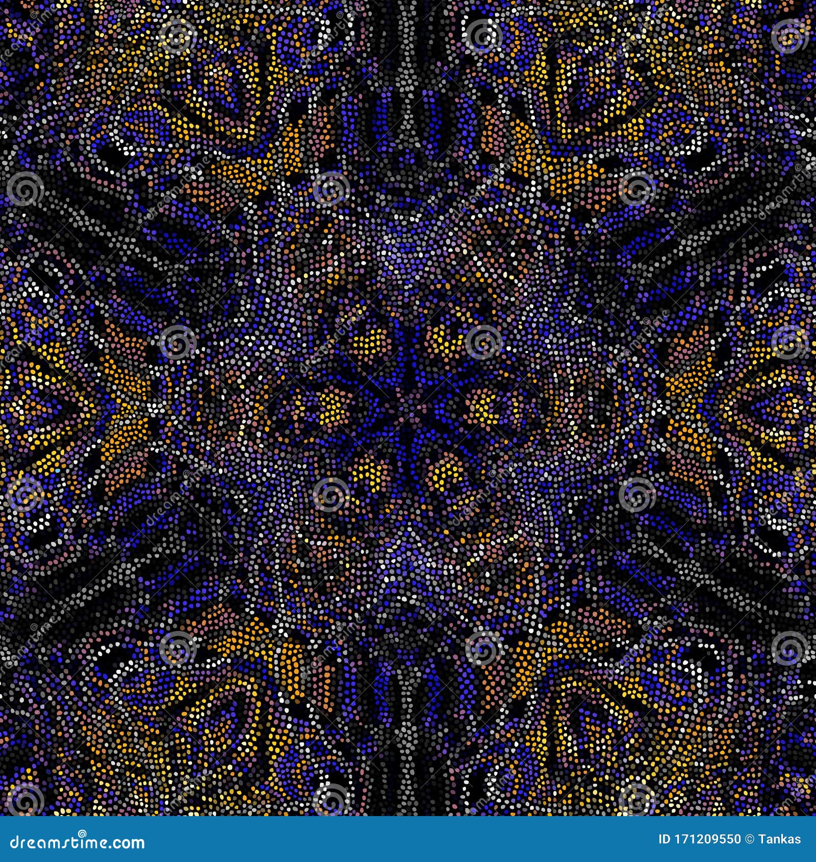 Seamless Mosaic Art Pattern Stock Vector - Illustration of pieces ...