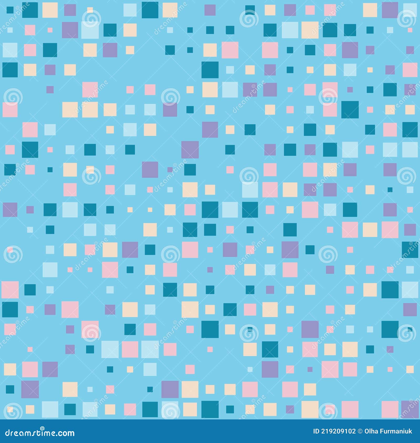 Seamless Mosaic Pattern.Endless Background with Tiles. Blue Backdrop ...