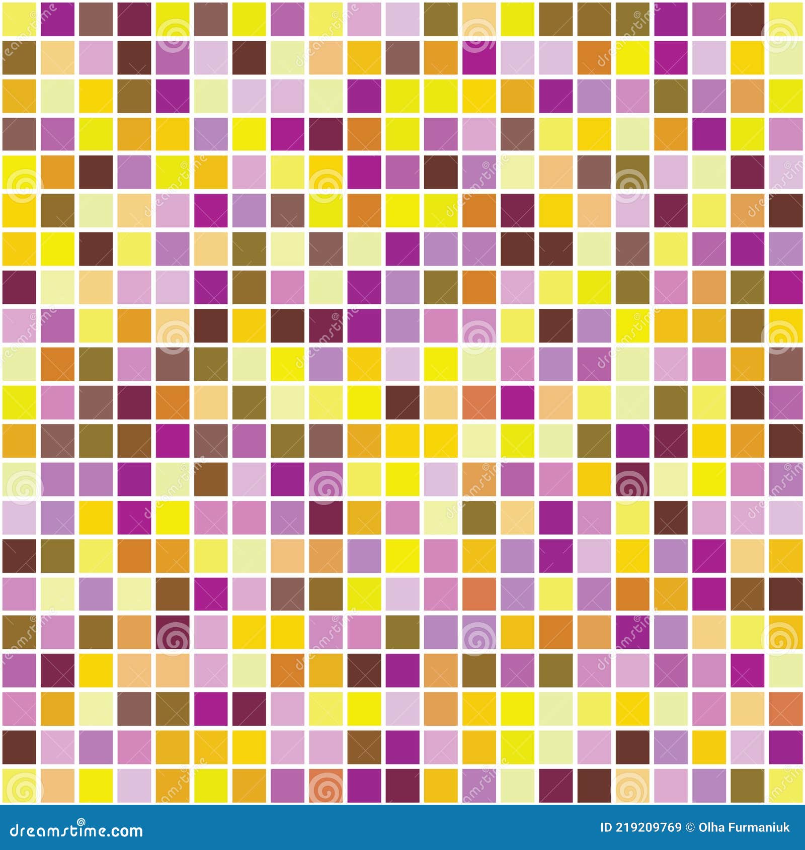 Seamless Mosaic Pattern.Endless Background with Tiles. Multicolored ...