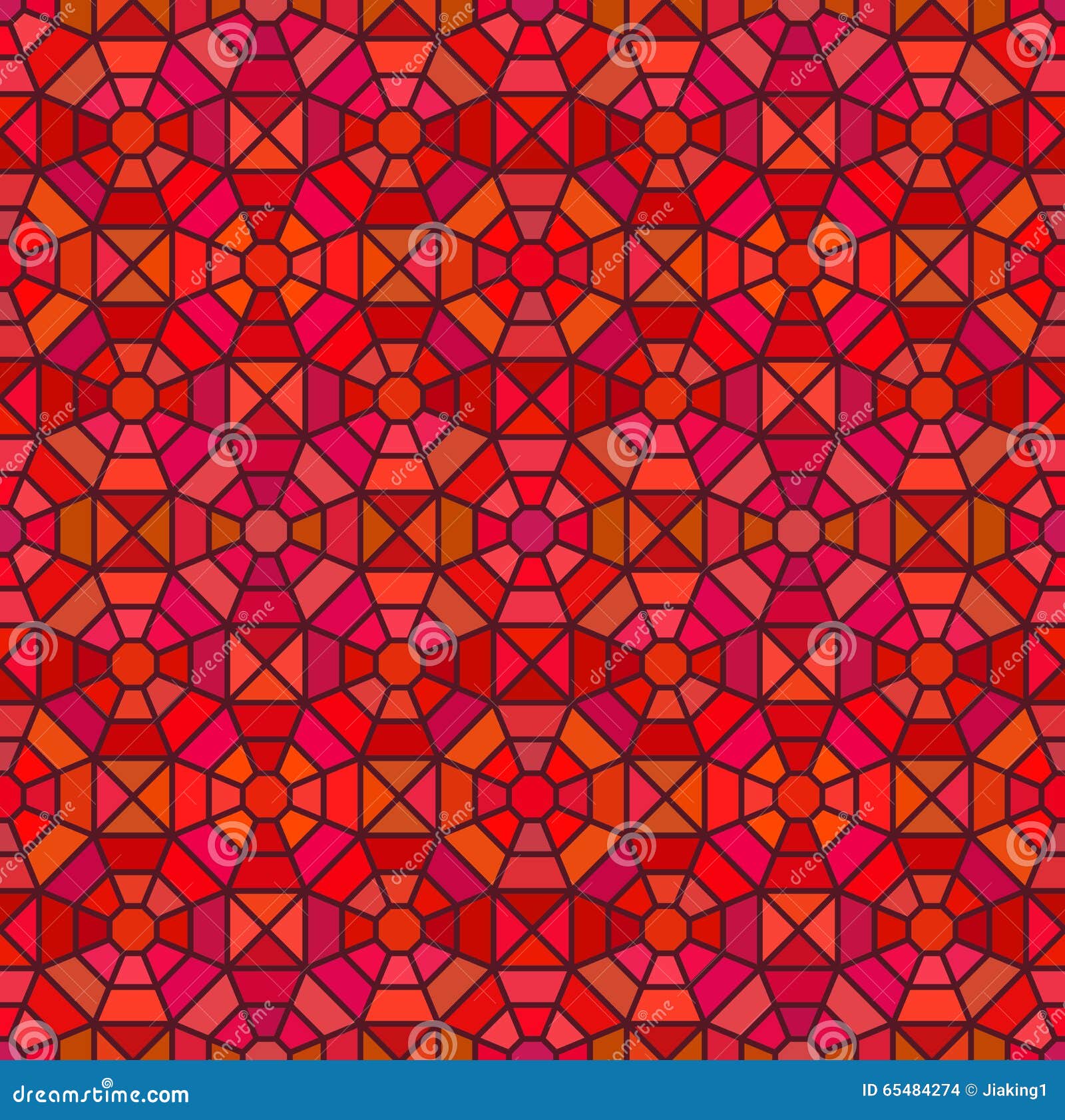 Seamless Mosaic Pattern in Octagon Concept Stock Vector - Illustration ...