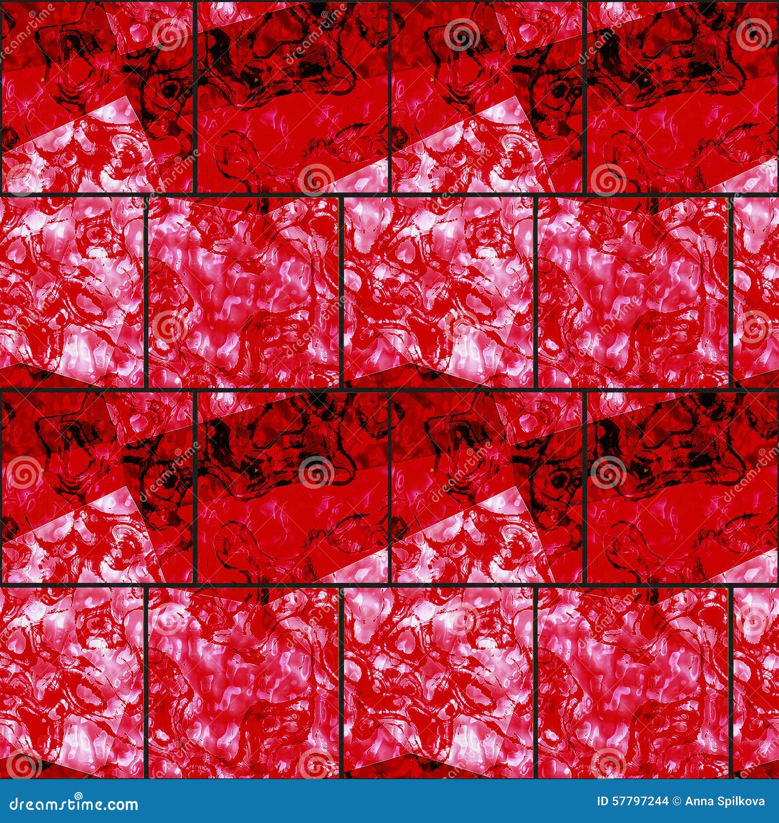 Seamless Mottled Marbled Pattern of Squares Stock Illustration ...