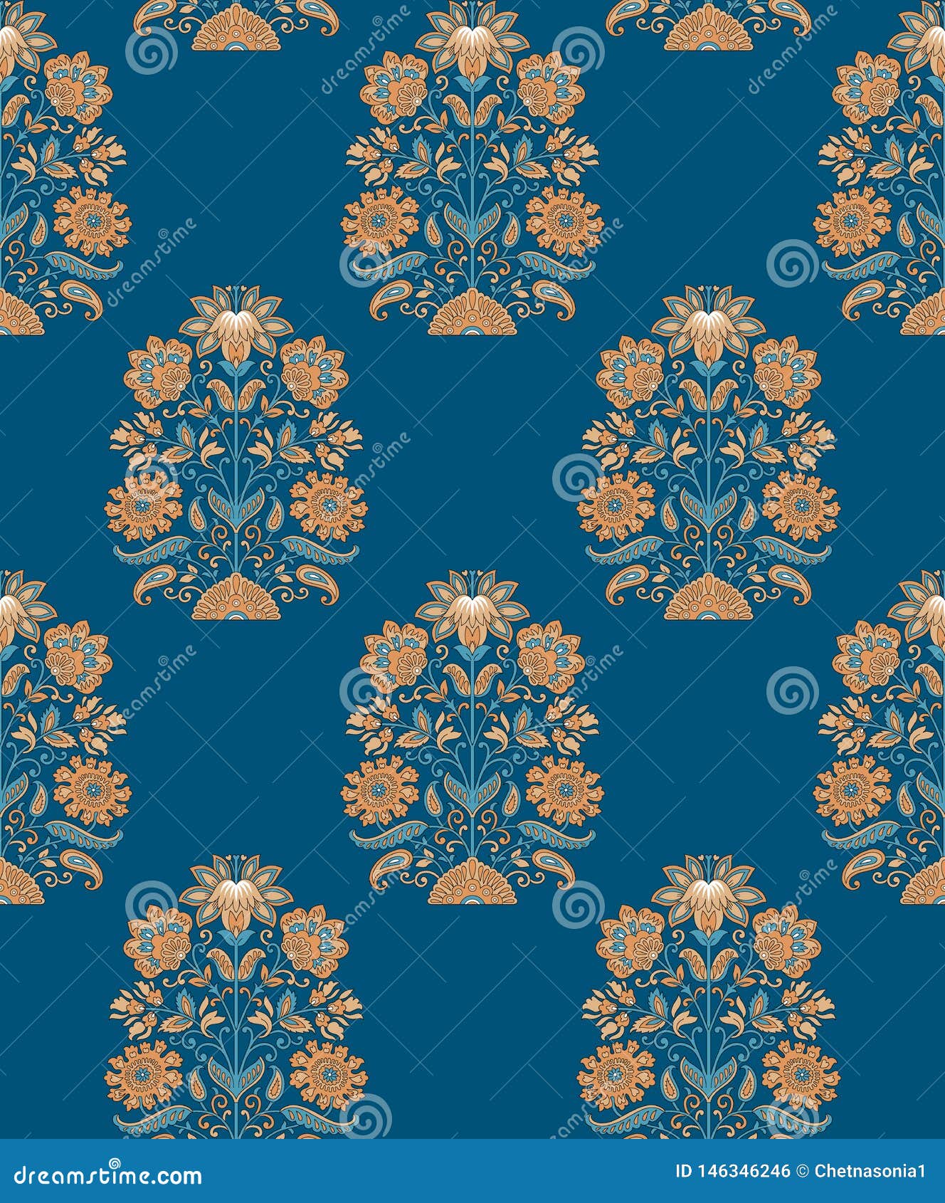 Mughal Print Blue Stock Illustrations – 96 Mughal Print Blue Stock ...