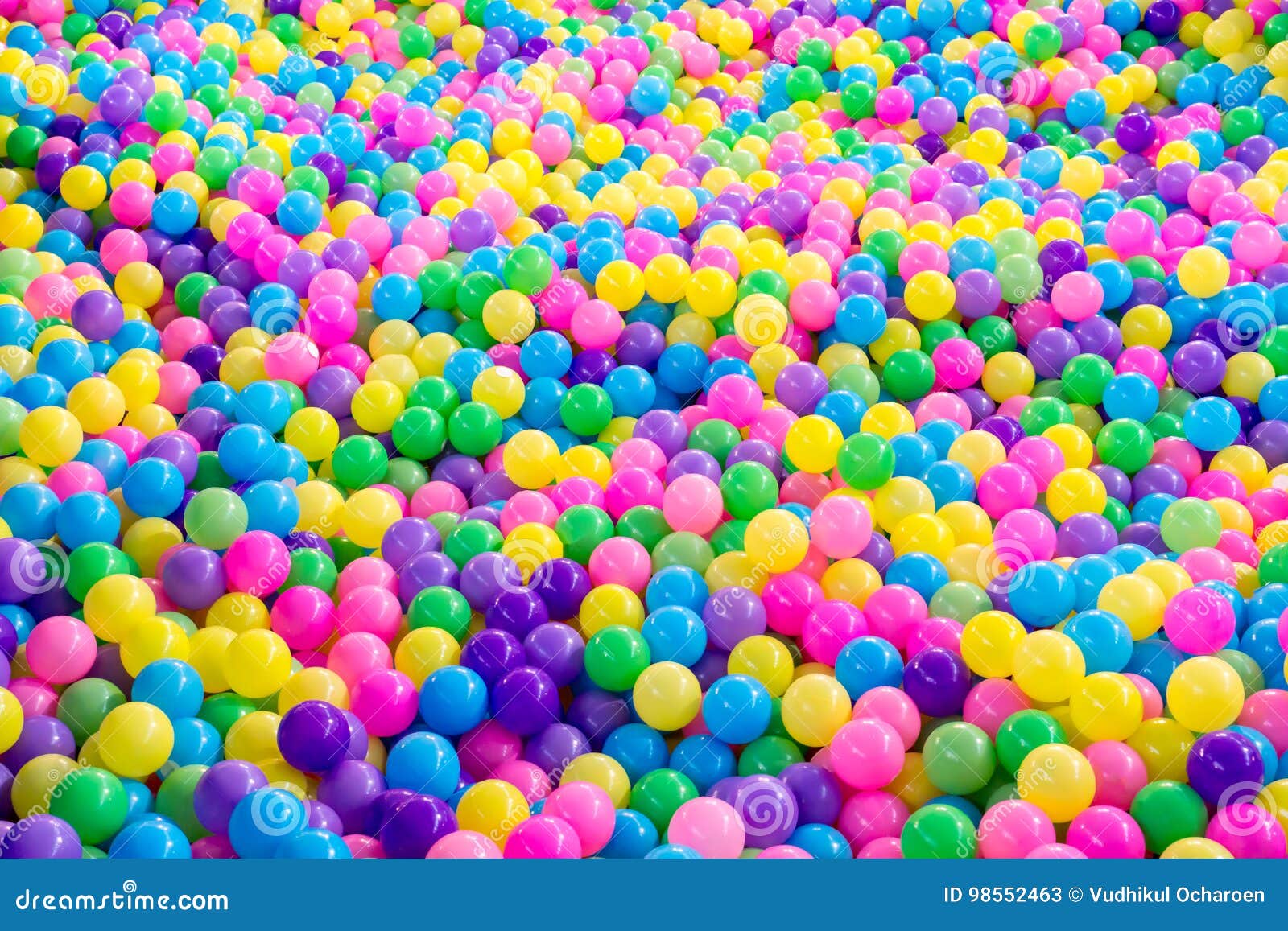 Seamless Multi Color Plastic Balls Stock Image - Image of color, lucky ...