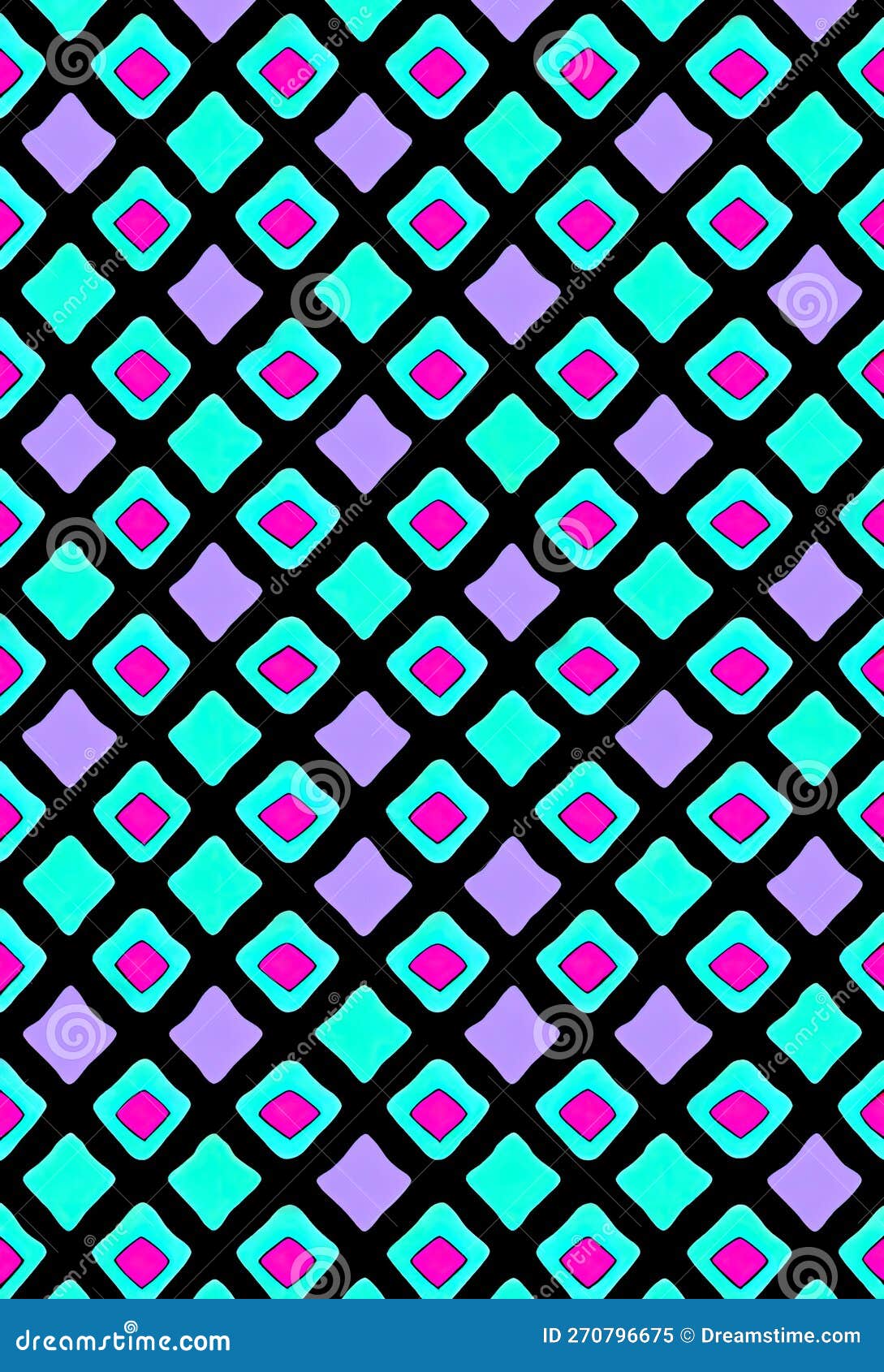 Seamless Multi Colour Net Pattern Digital Illustration Background Stock ...
