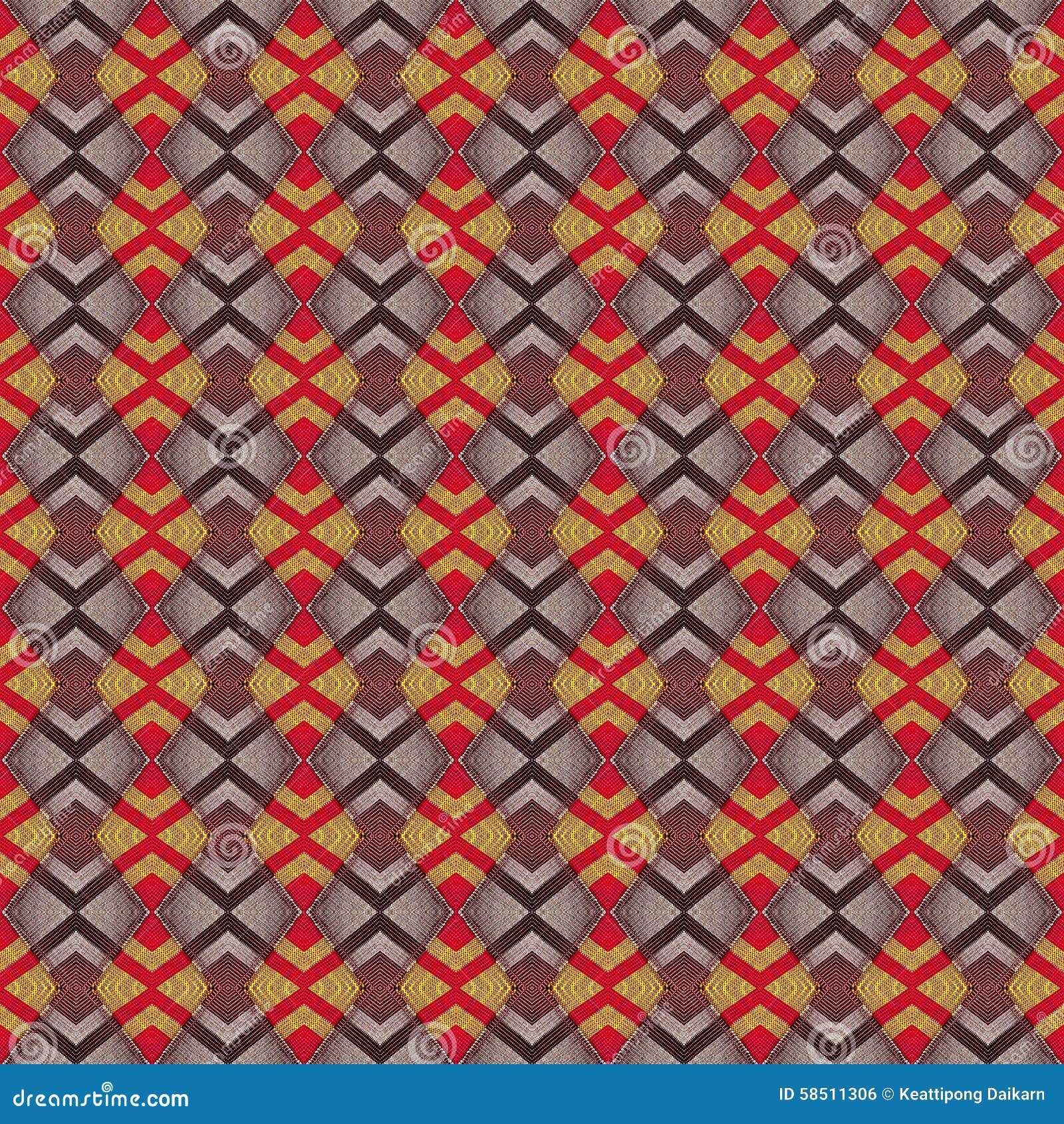 Seamless Multicolor Fabric Pattern Stock Illustration - Illustration of ...