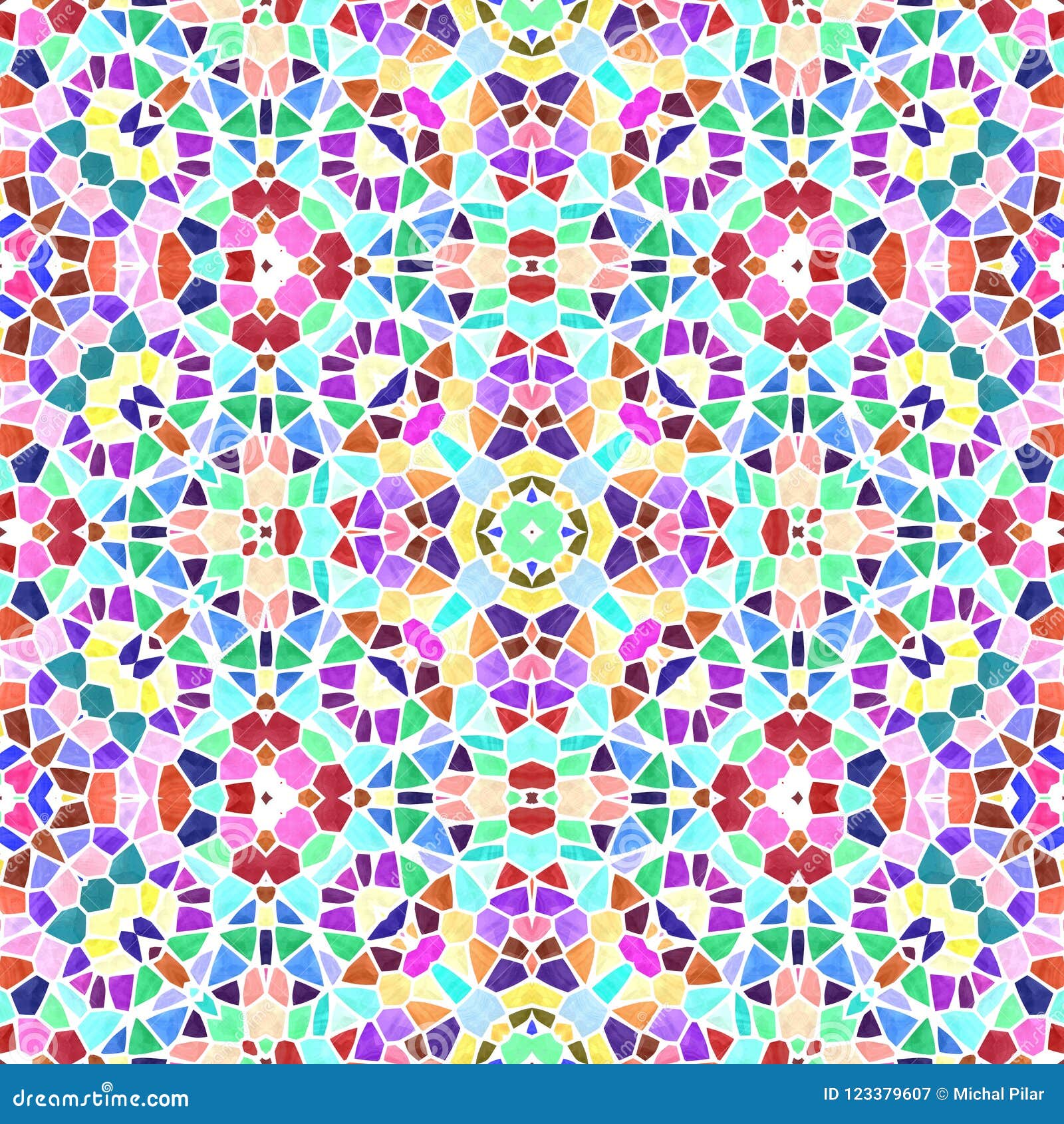 Seamless Multicolor Pattern Kaleidoscope, Texture Caleidoscope with ...