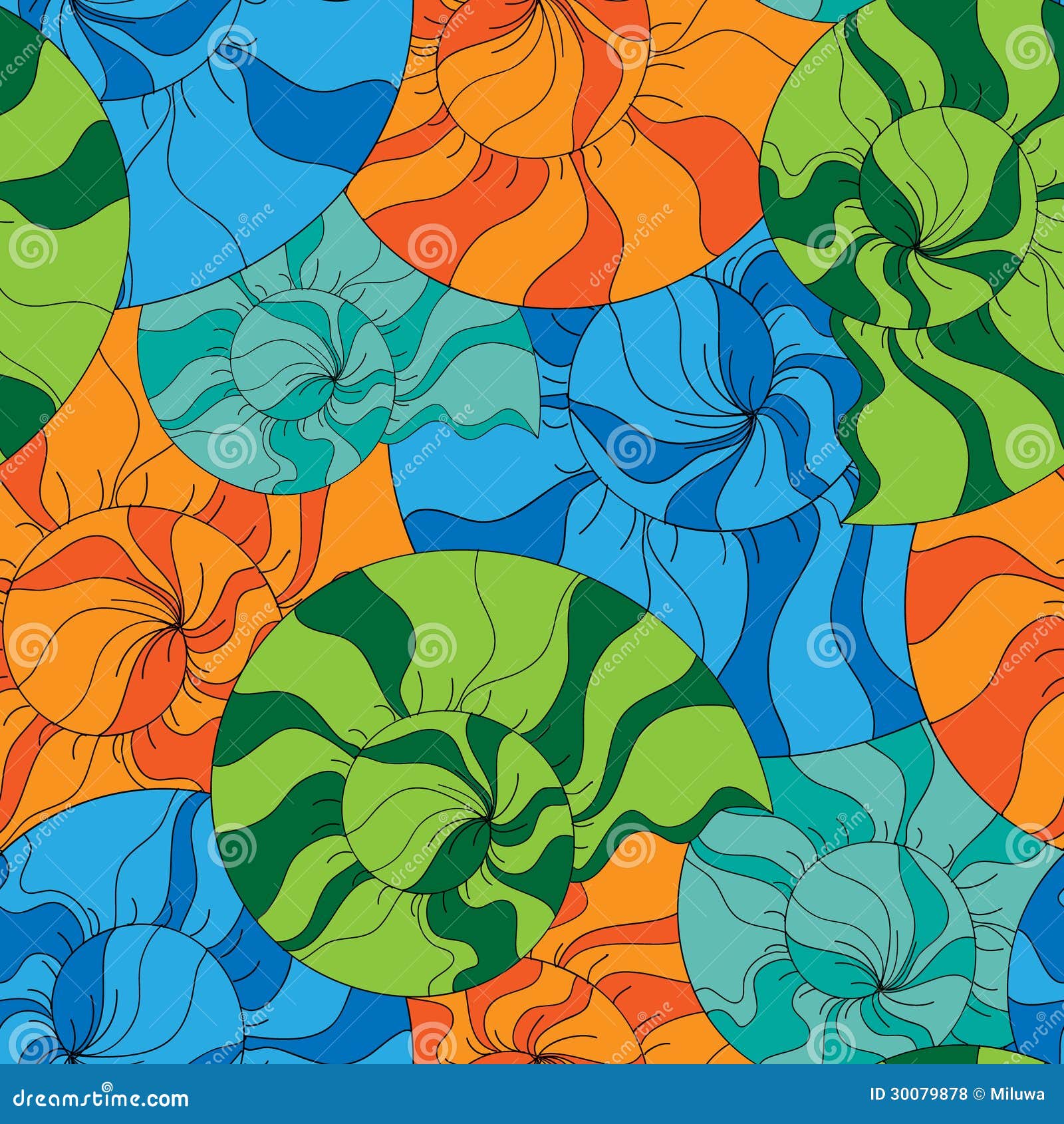 Multicolor pattern stock vector. Illustration of circle - 30079878