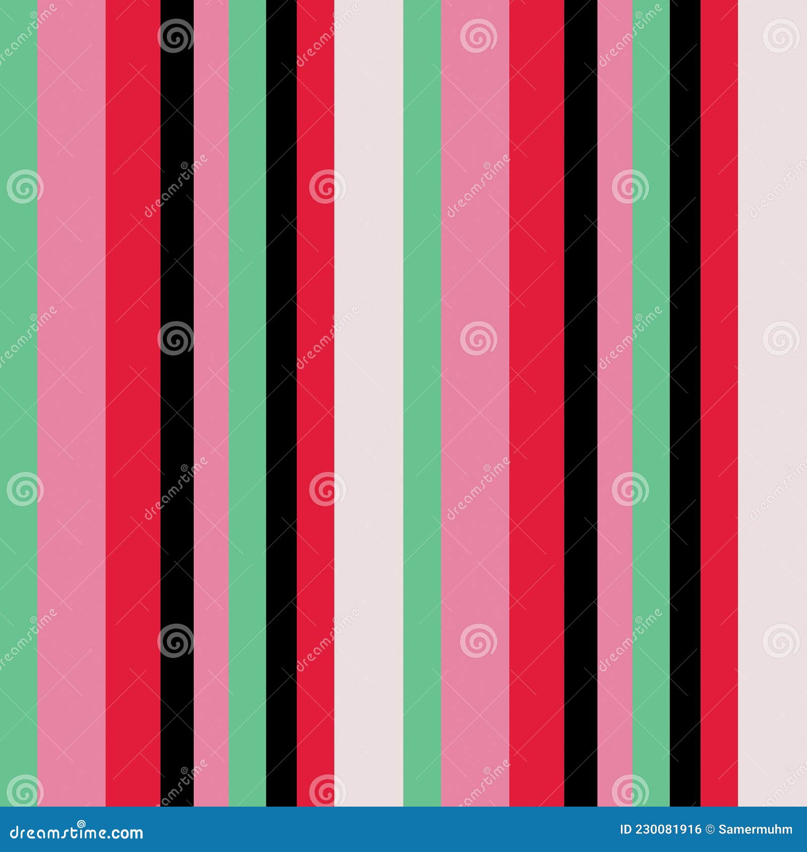Seamless Multicolor Striped Pattern, Vertical Lined Background Ready ...
