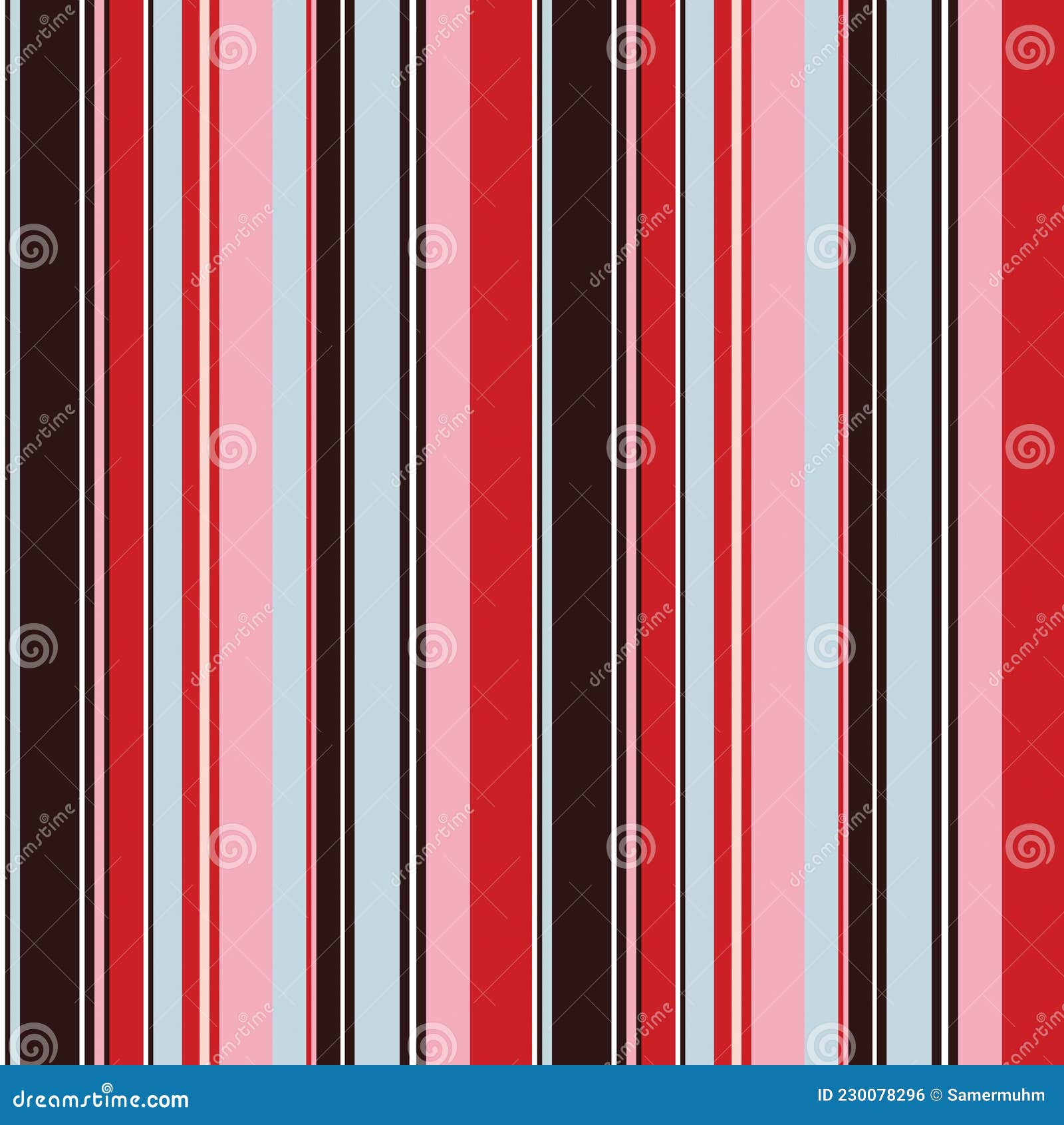 Seamless Multicolor Striped Pattern, Vertical Lined Background Ready ...