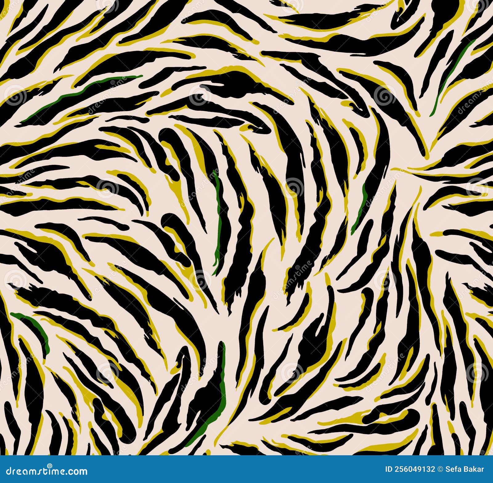 Seamless Multicolor Zebra Print Pattern Stock Illustration ...